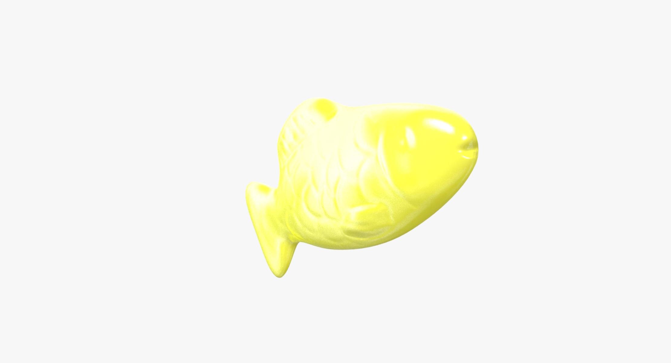 Swedish Fish Yellow - 3D Model by dcbittorf