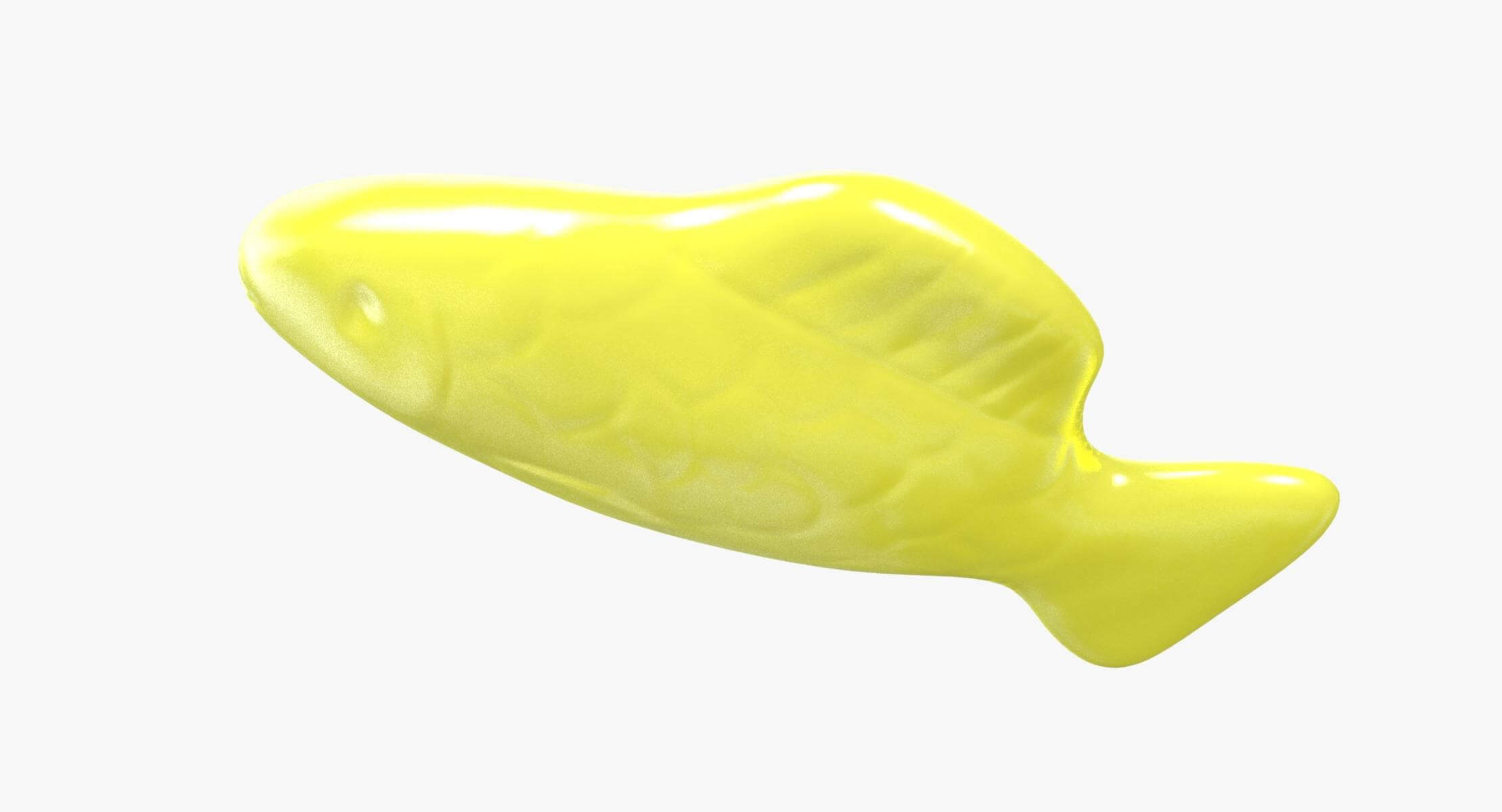 Swedish Fish Yellow - 3D Model by dcbittorf
