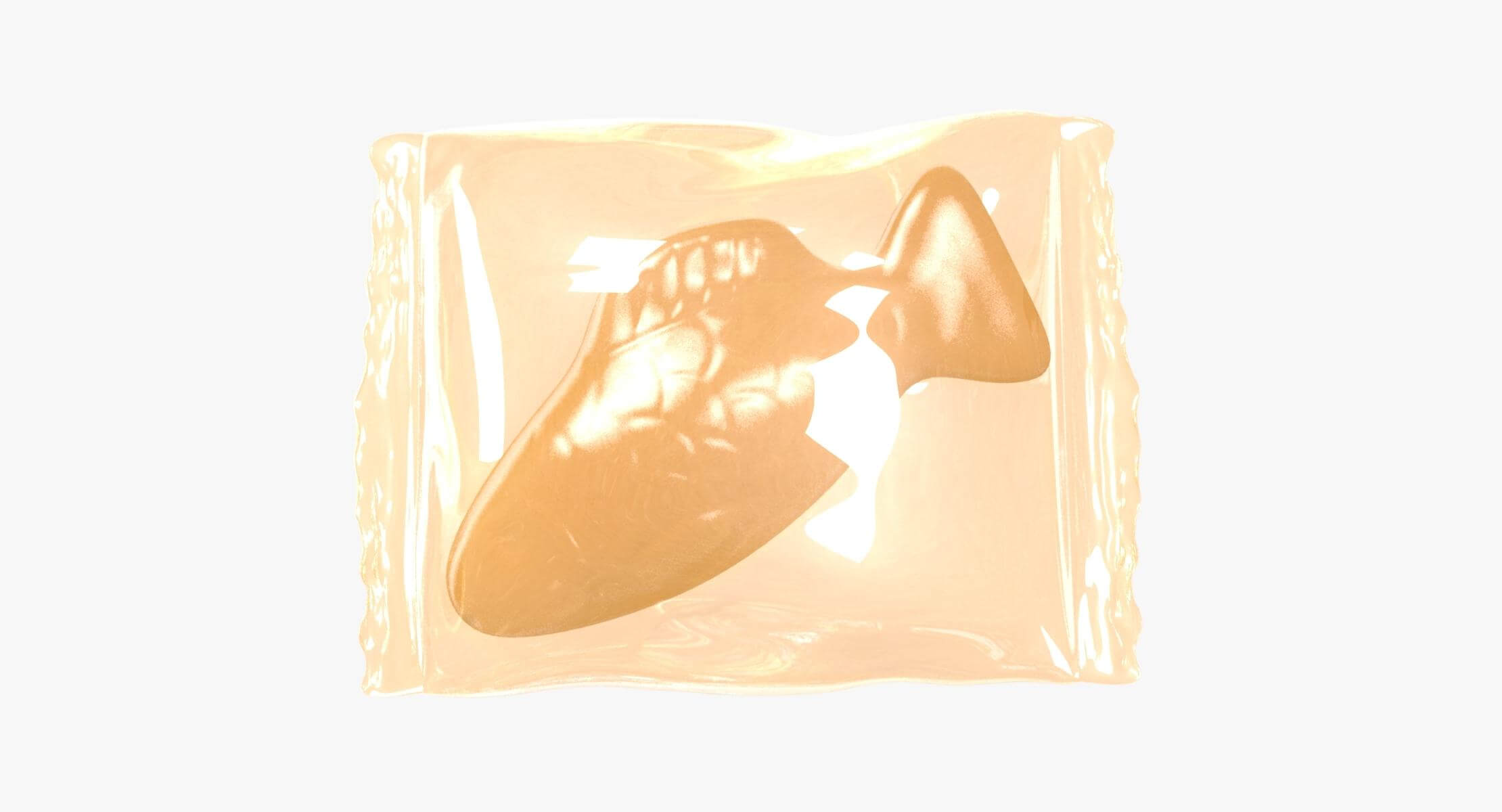 Wrapped Orange Swedish Fish - 3D Model by dcbittorf