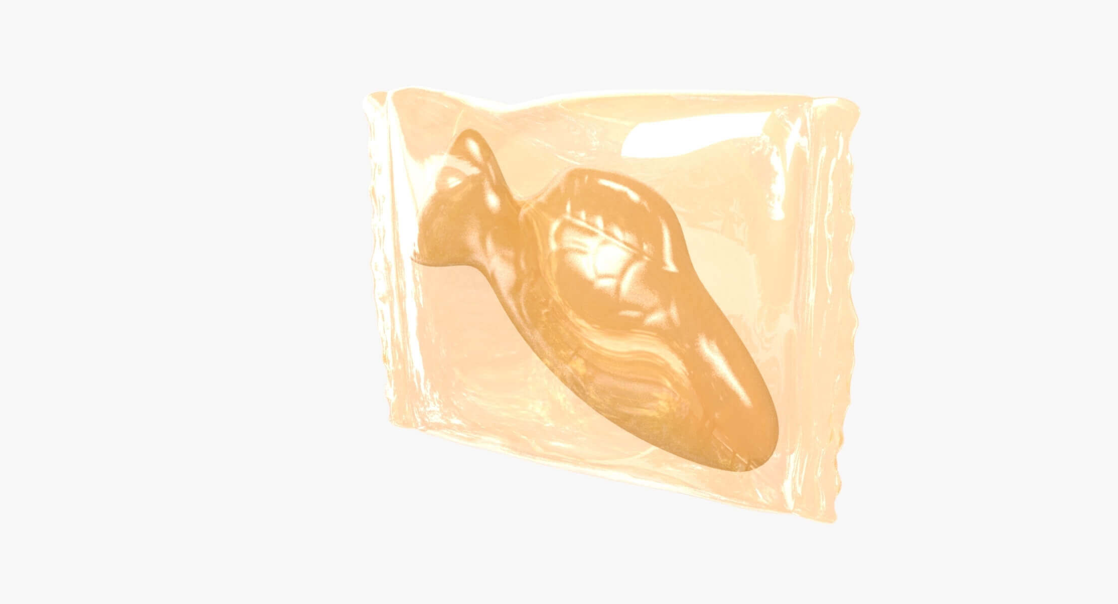 Wrapped Orange Swedish Fish - 3D Model by dcbittorf