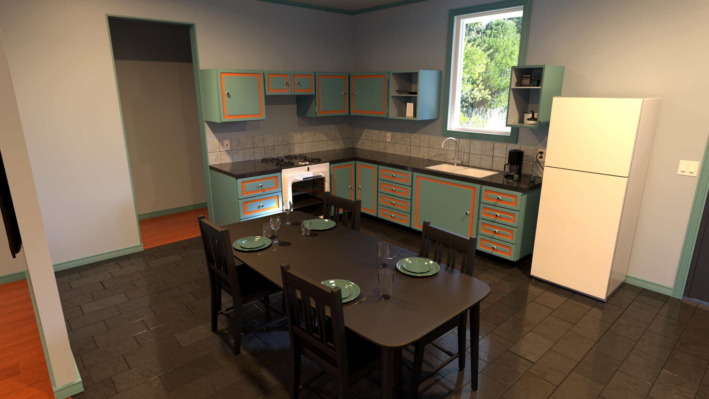 DD Three Bedroom House For Daz Studio by deathd