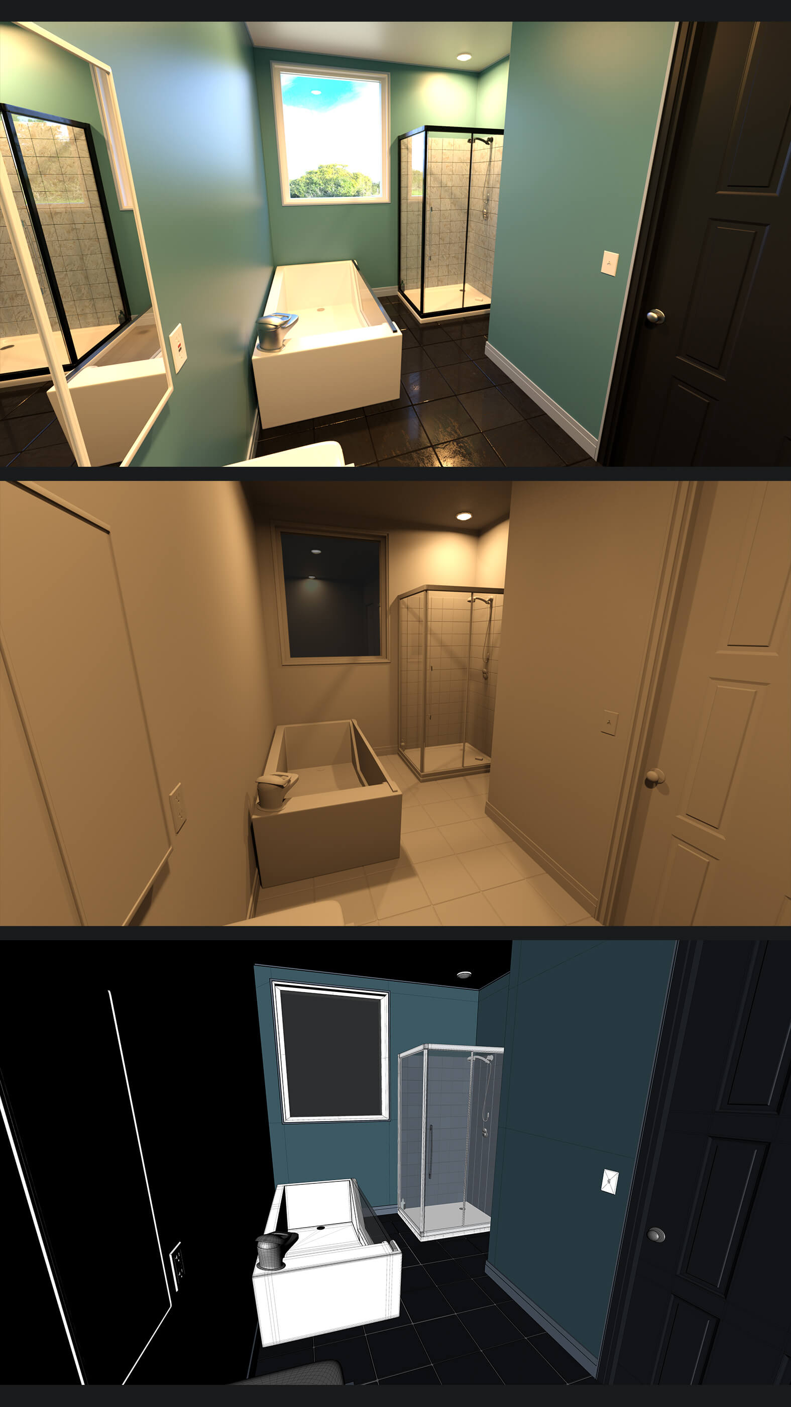 DD Three Bedroom House For Daz Studio by deathd