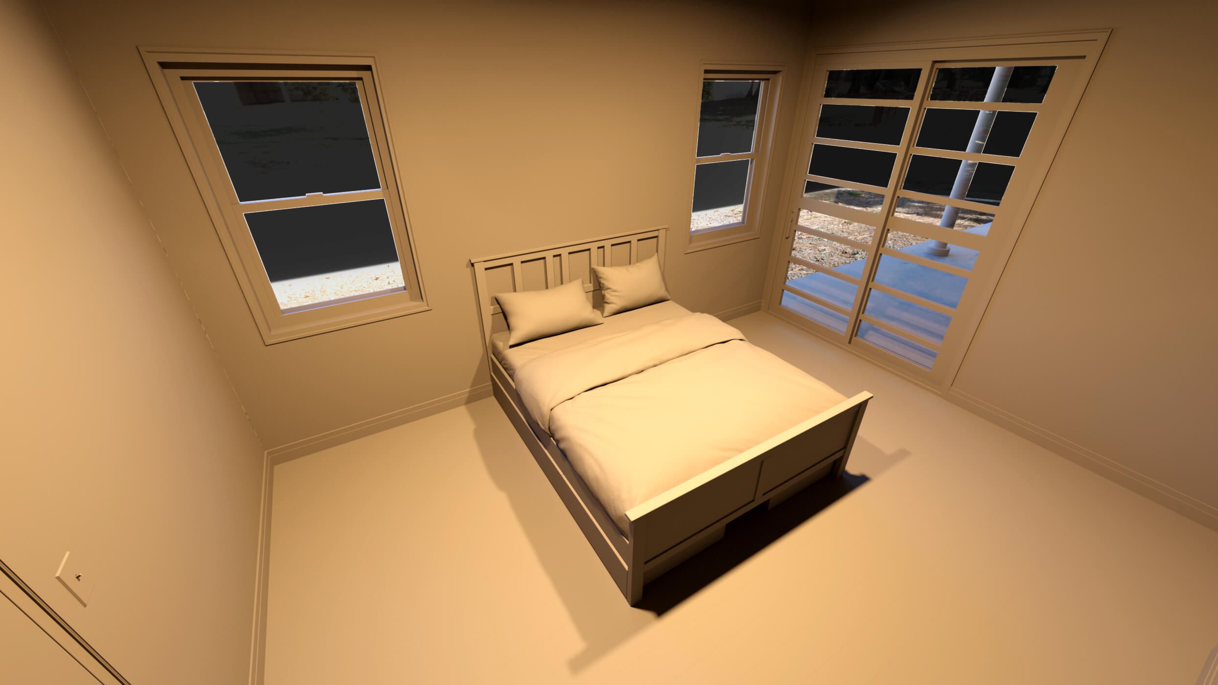 DD Three Bedroom House For Daz Studio by deathd
