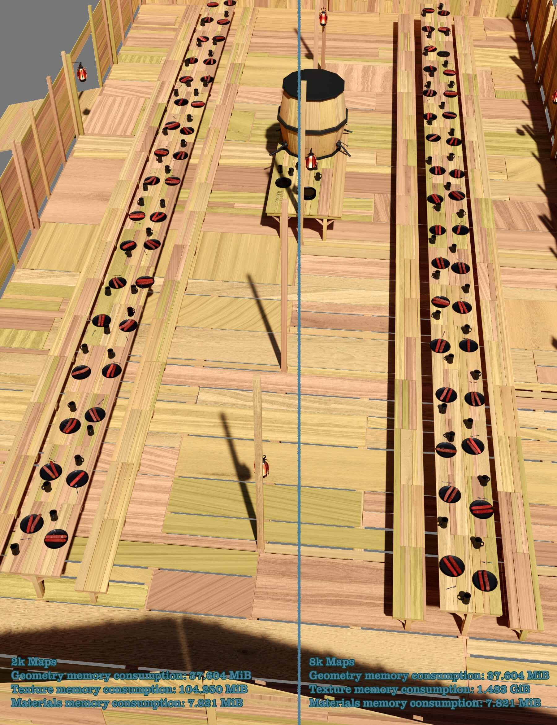 RacaleB Mess Hall and Firepit for DAZ Studio by deathd