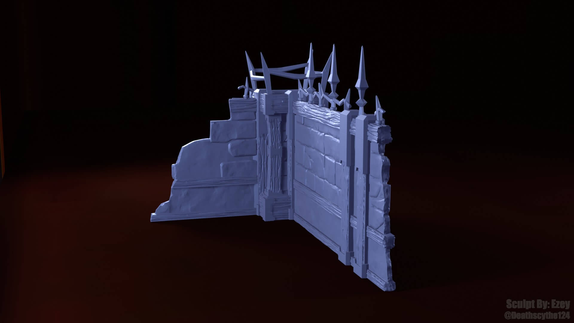 Forsaken Kingdom - Outpost Walls 3D Print Model by deathscythe124