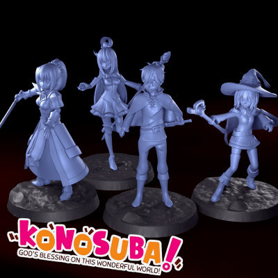 Konosuba Character Set 01 by deathscythe124