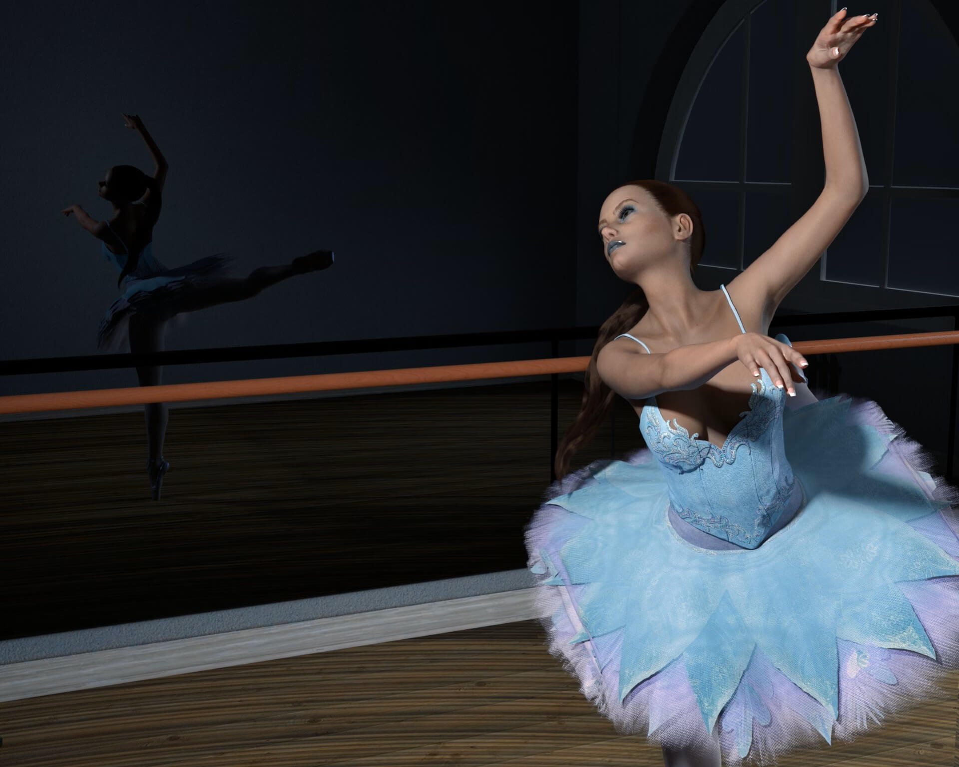Ballet 3D Render, Digital Art by Deathstrike2