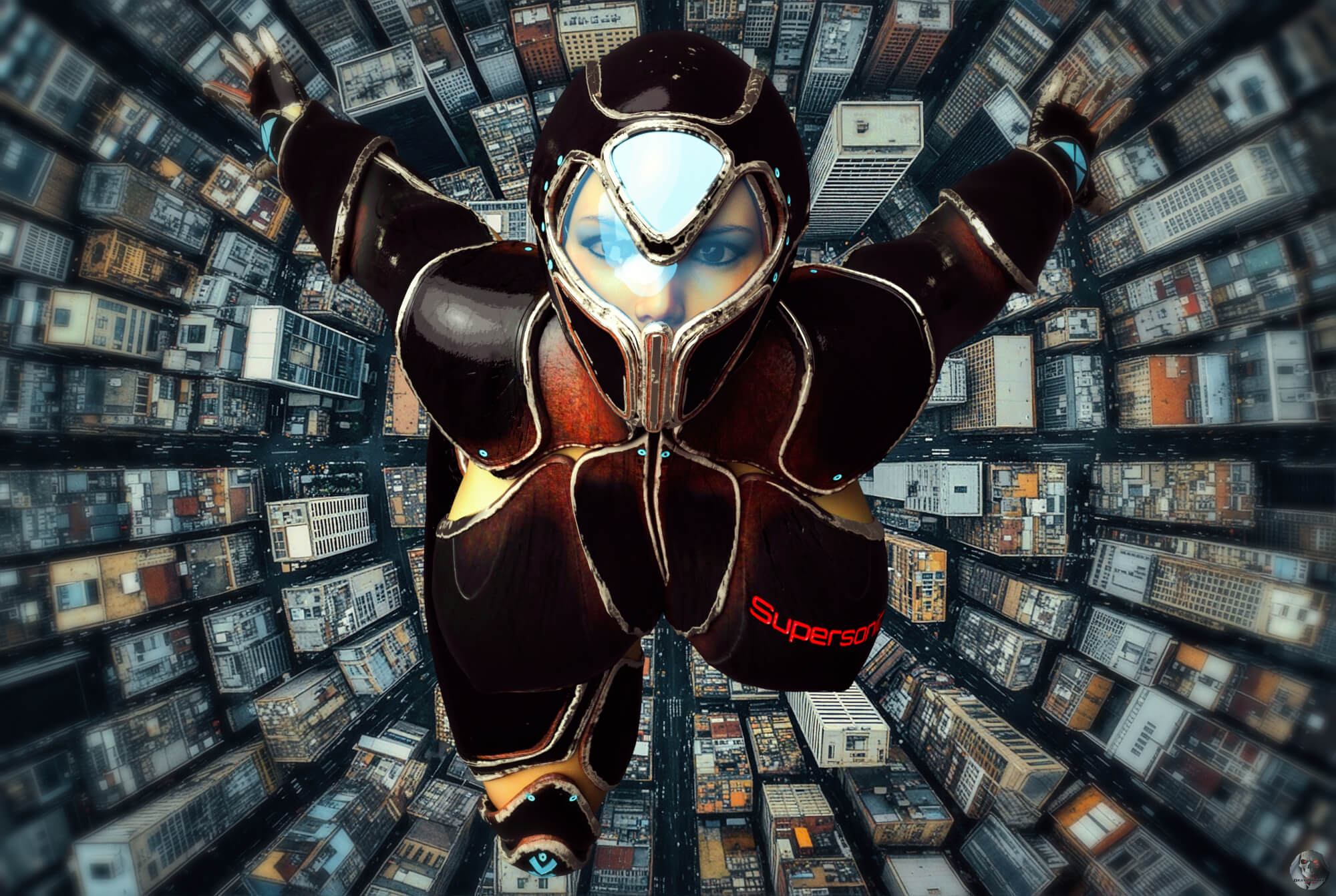 SuperSonic 3D Render, Digital Art by Deathstrike2