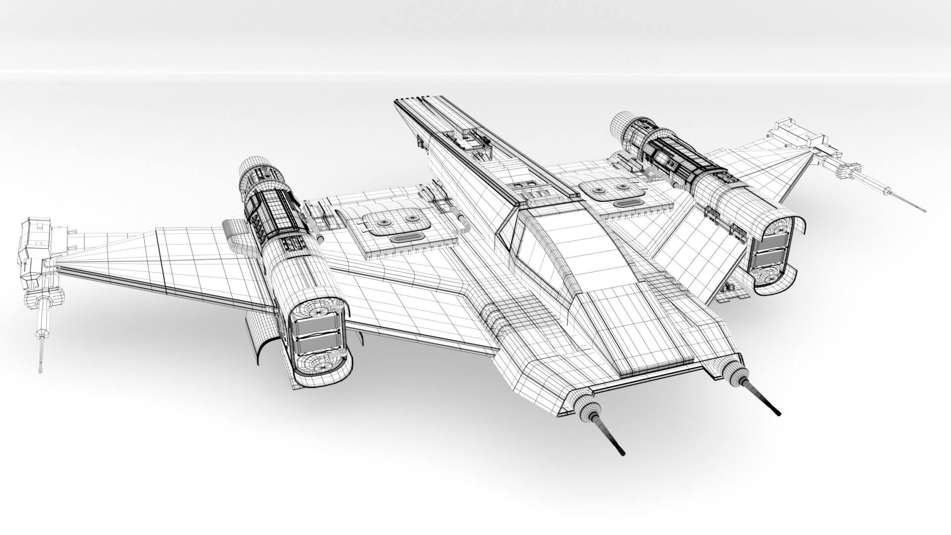 Space Ship - 3D Model by Debanjan Mukherjee