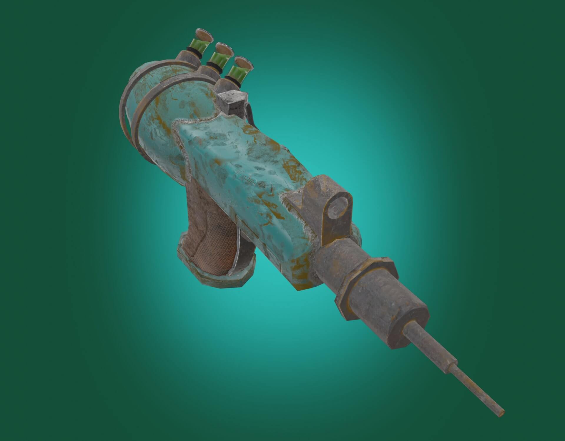 Post Apocalyptic Gun - 3D Model by Decay078