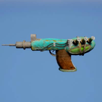 Post Apocalyptic Gun - 3D Model by Decay078