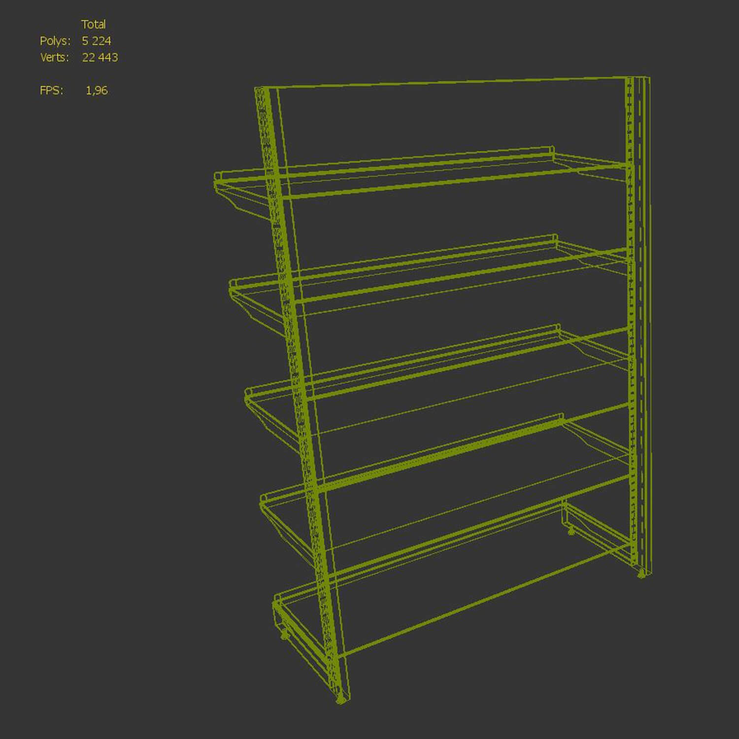 Metal Shelving - 3D Model by decode