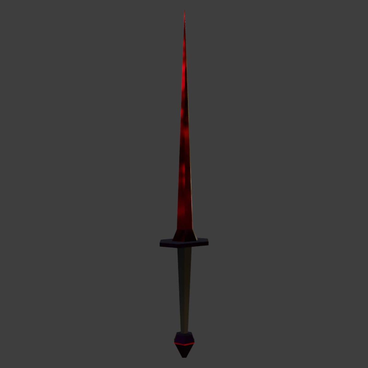 Ruby Short Sword - 3D Model by Decon
