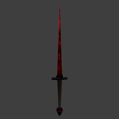 Ruby Short Sword - 3D Model by Decon