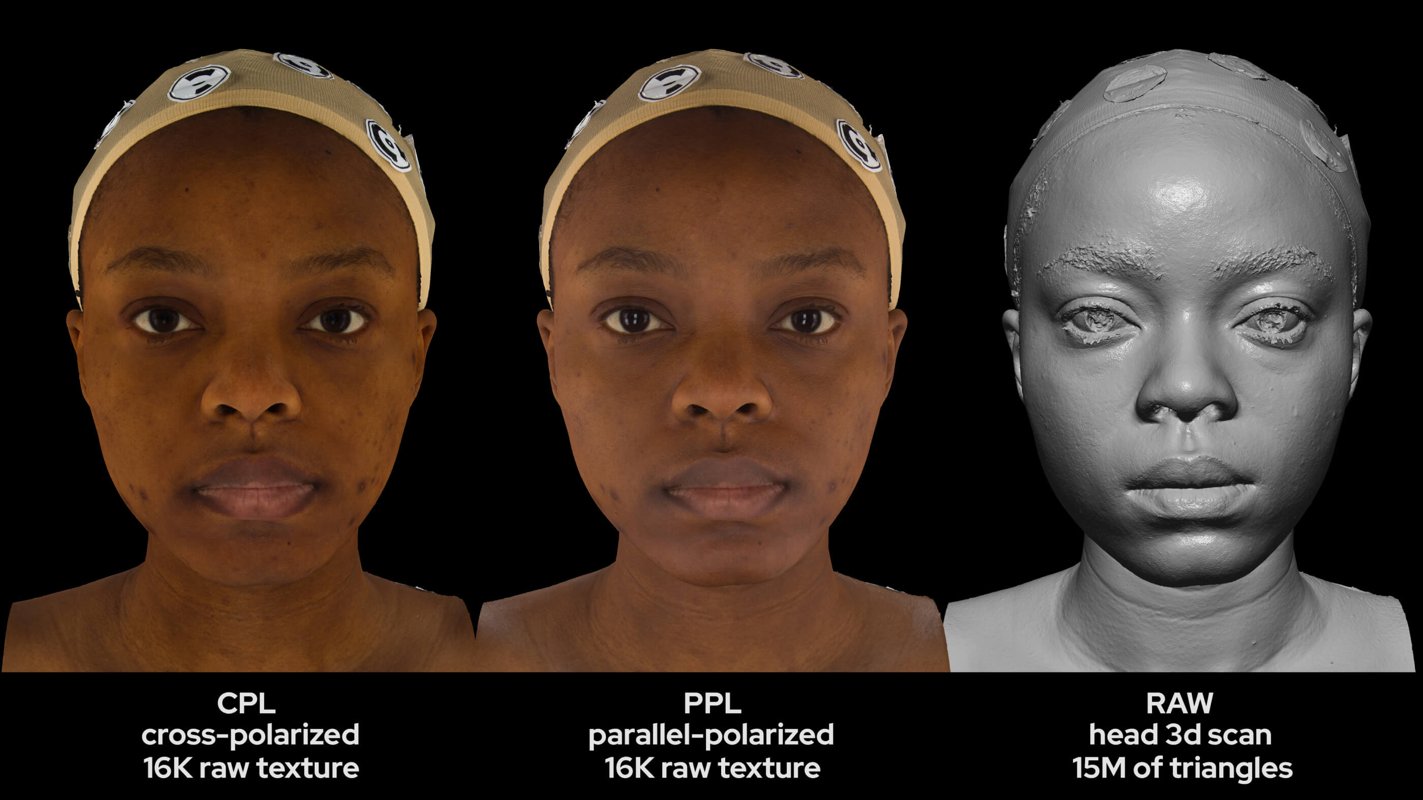 African Female 30S Head Scan 027 - 3D Model by deep3dstudio