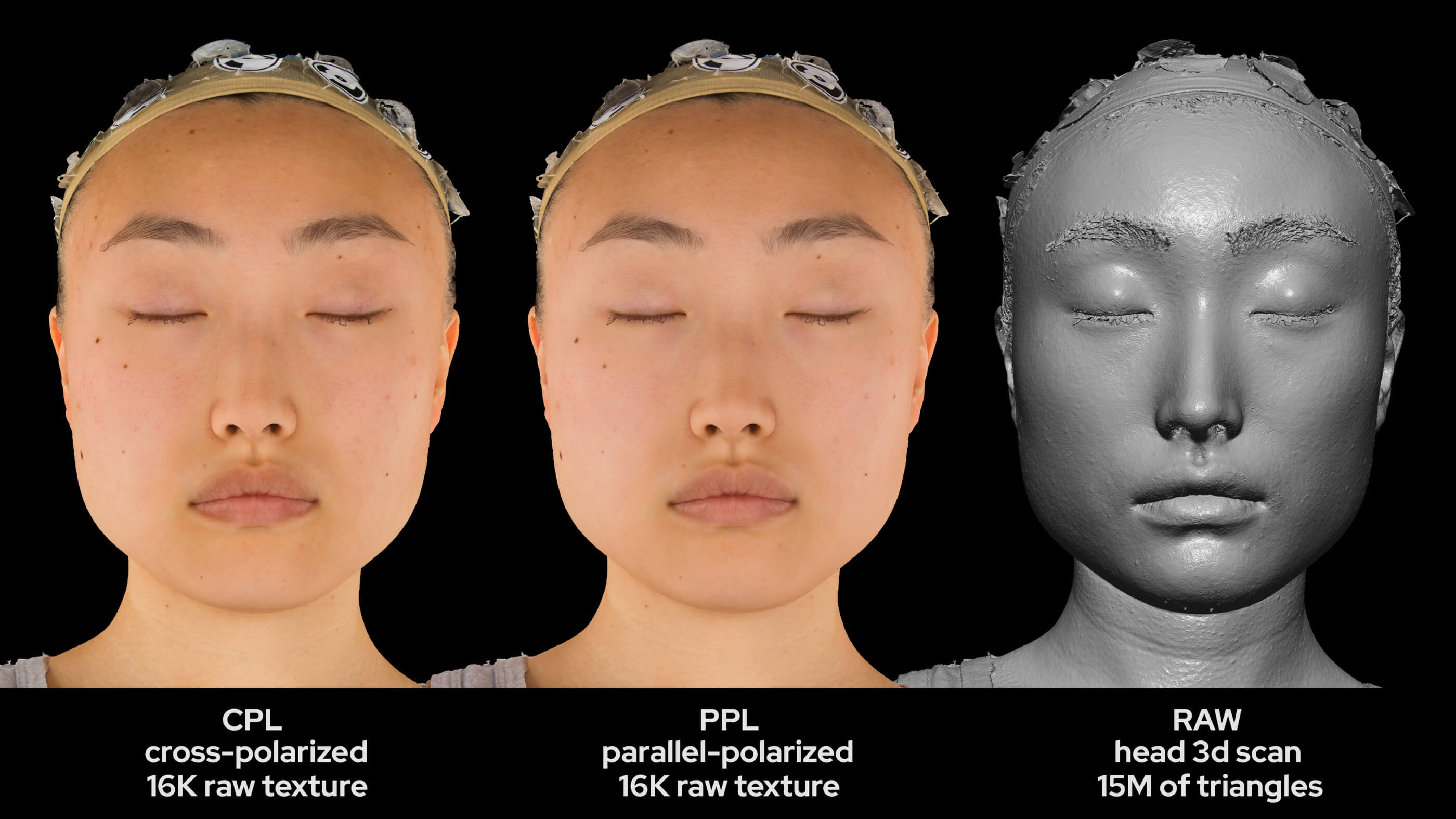 Asian Female 20S Head Scan 022 - 3D Model by deep3dstudio