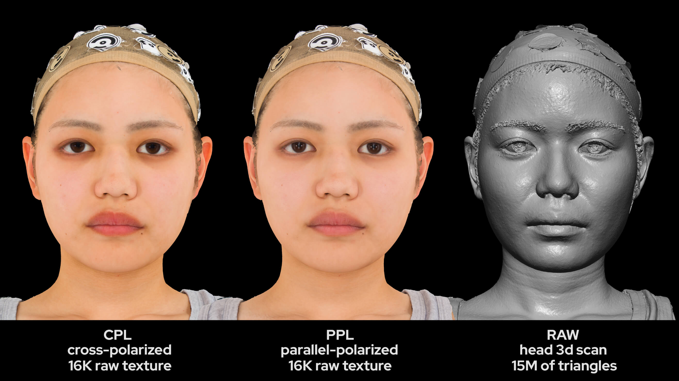 Asian Female 20S Head Scan 039 - 3D Model by deep3dstudio
