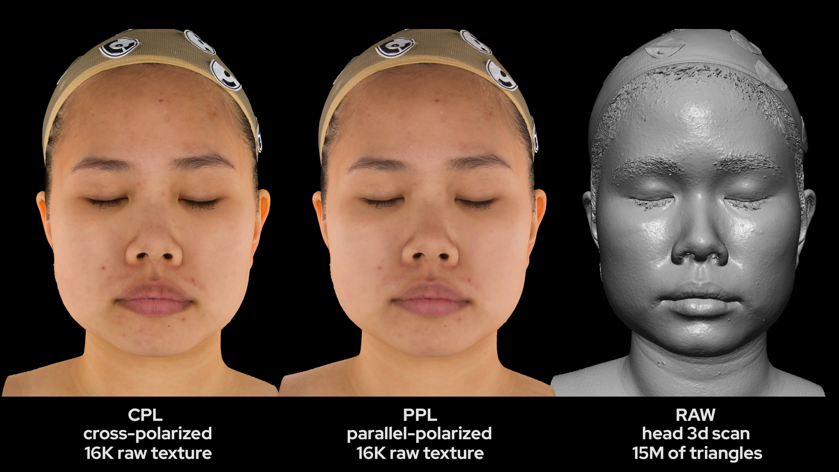 Asian Female 30S Head Scan 026 - 3D Model by deep3dstudio