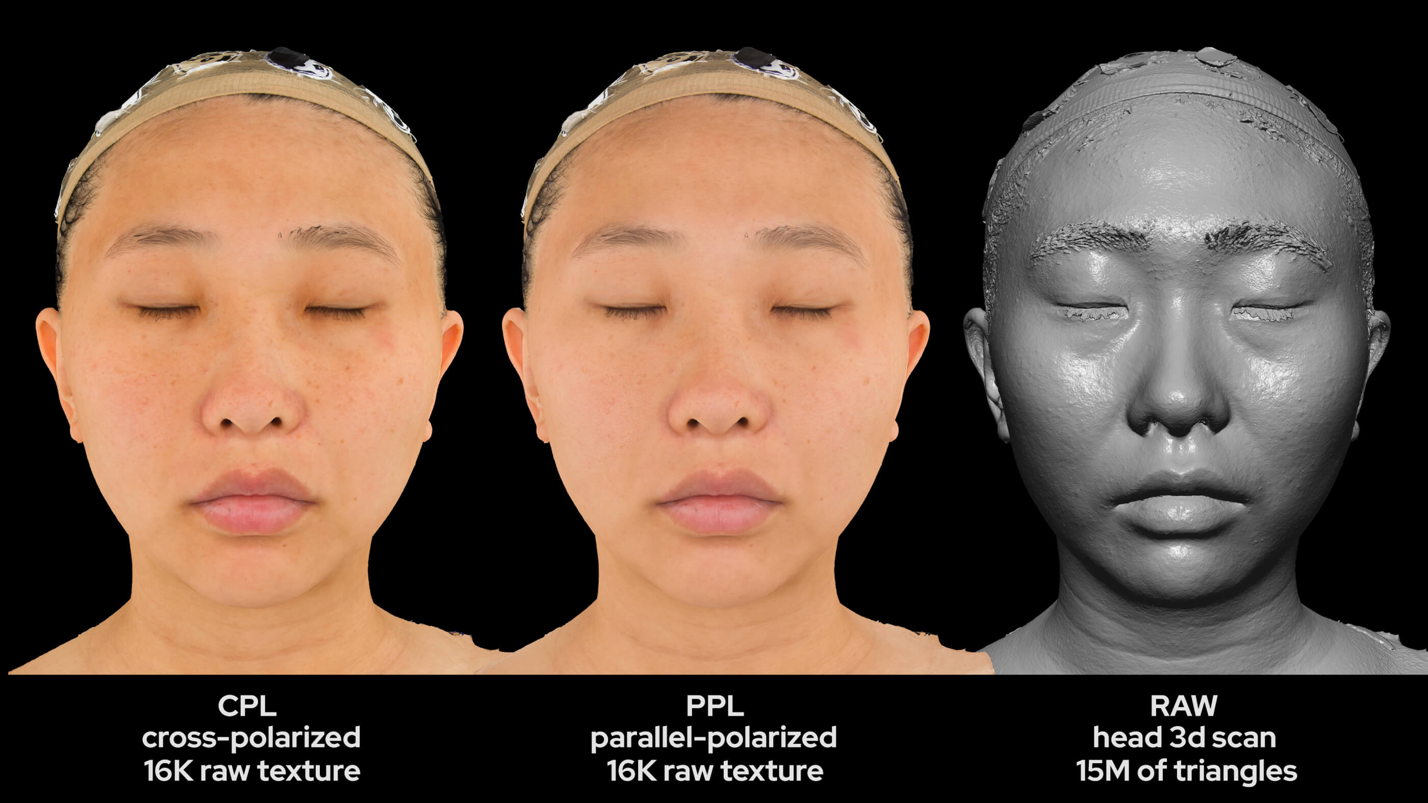 Asian Female 30S Head Scan 047 - 3D Model by deep3dstudio
