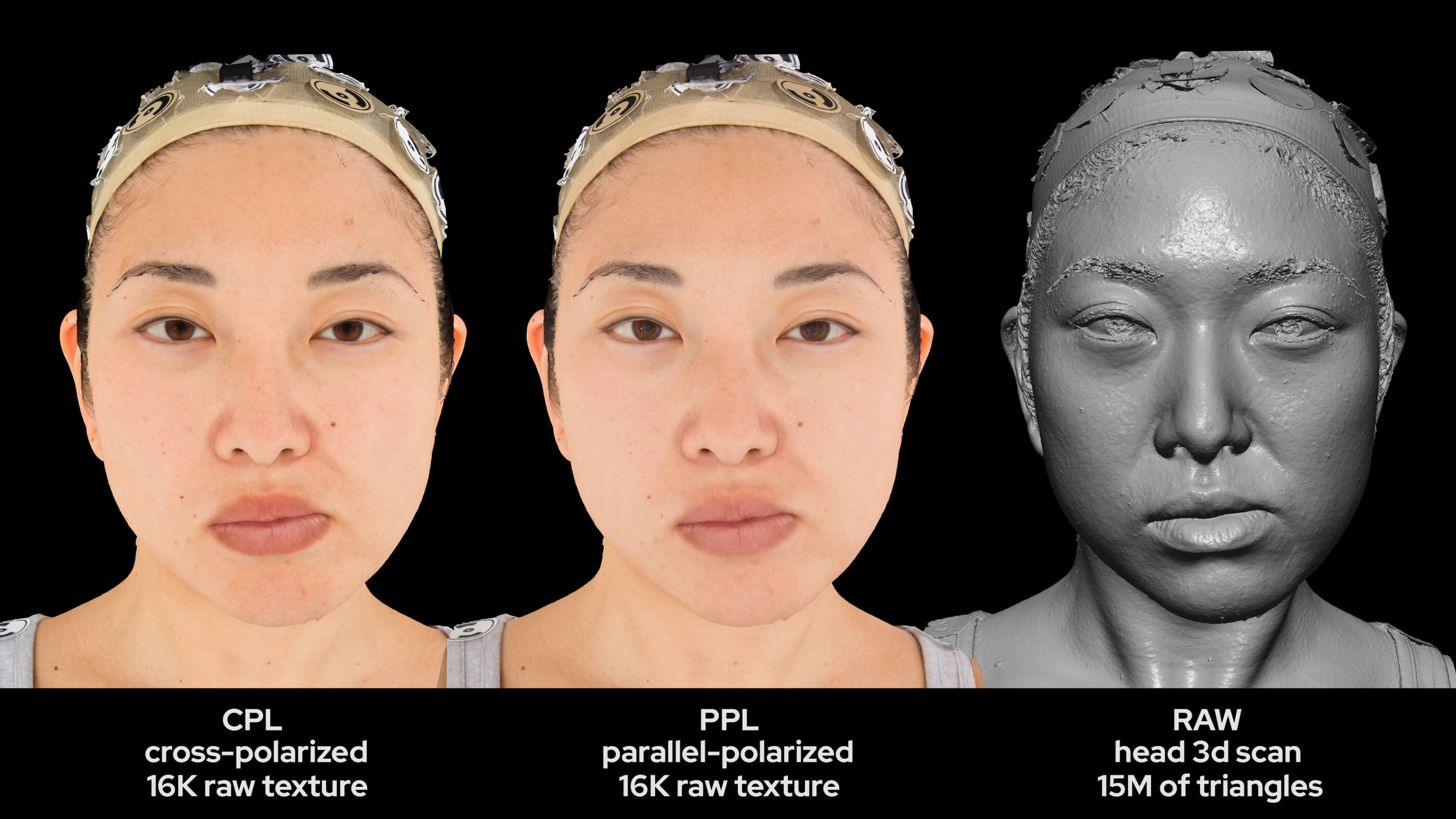 Asian Female 30S Head Scan 048 - 3D Model by deep3dstudio
