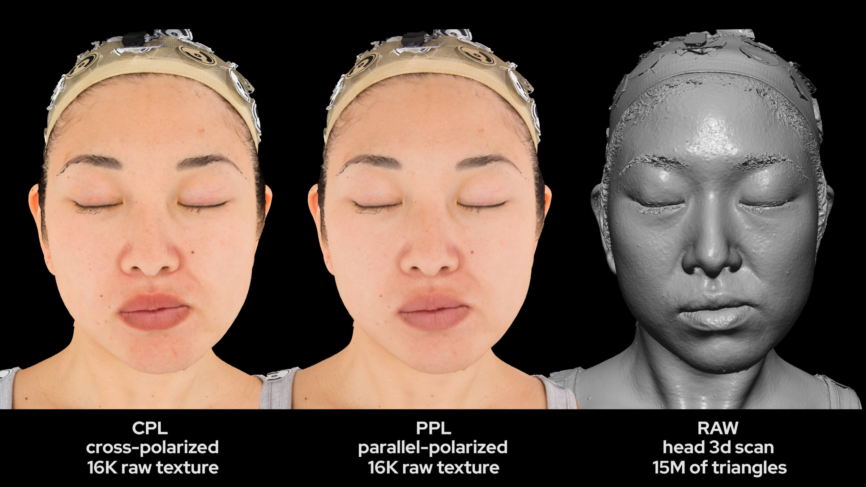 Asian Female 30S Head Scan 048 - 3D Model by deep3dstudio