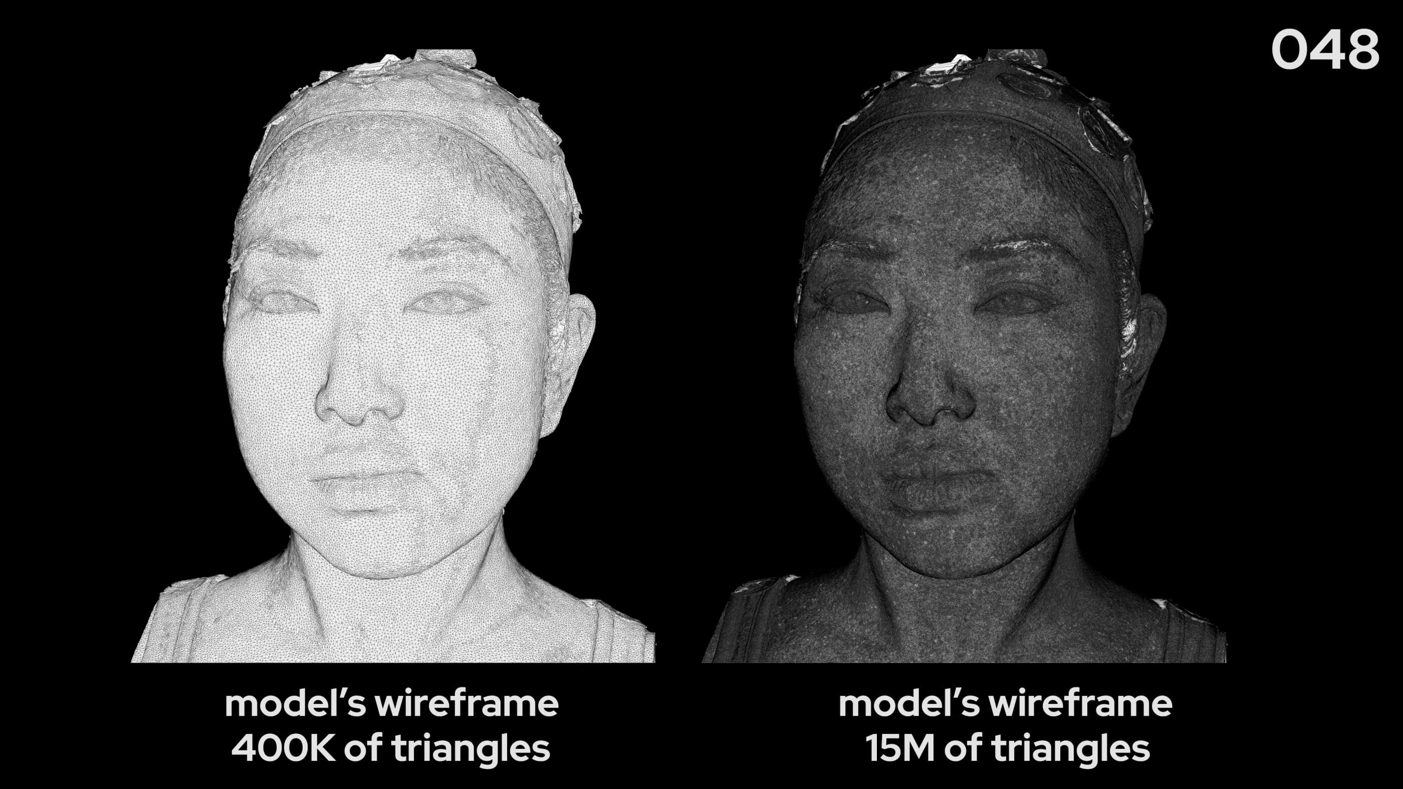 Asian Female 30S Head Scan 048 - 3D Model by deep3dstudio