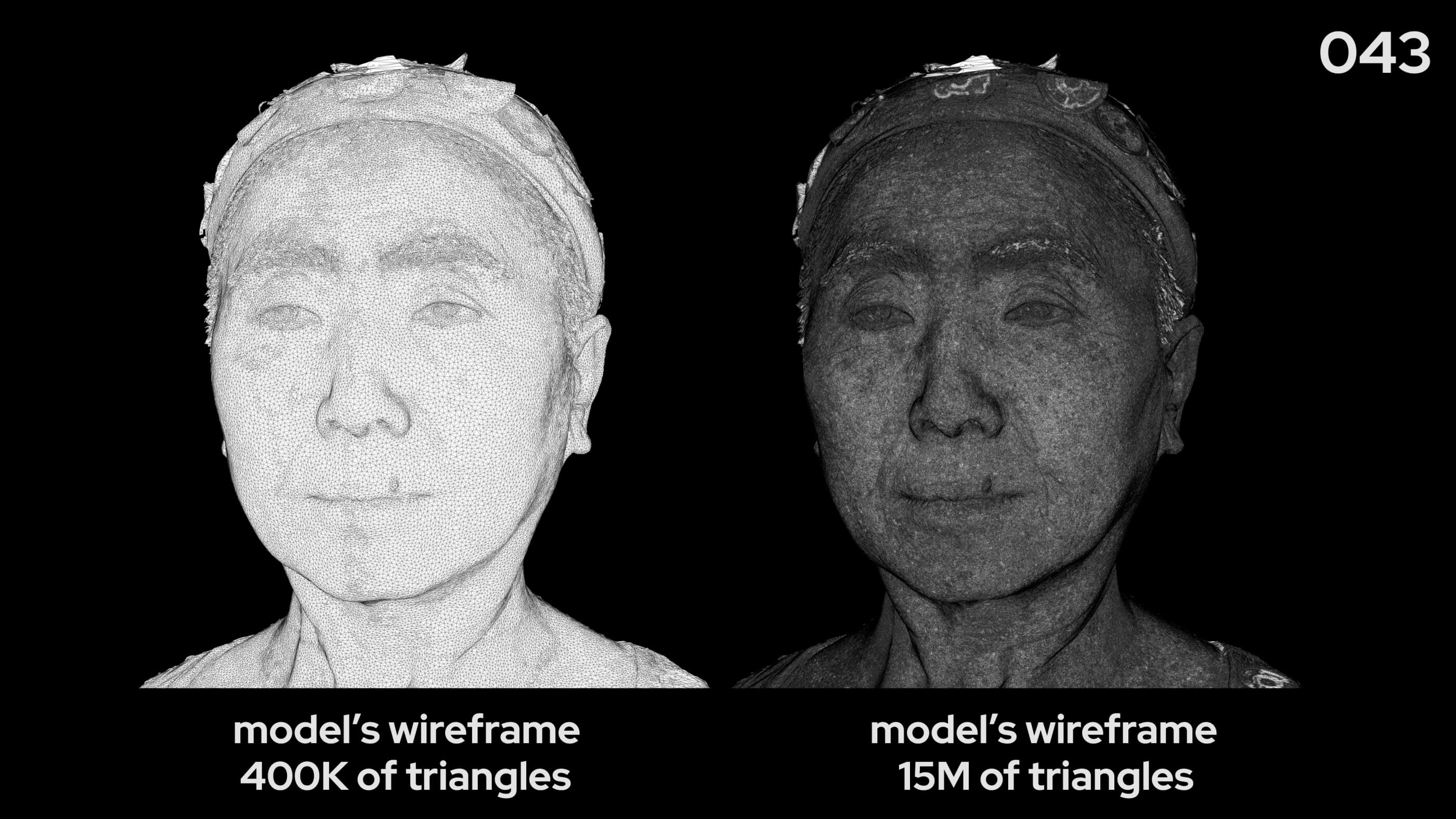 Asian Female 60S Head Scan 043 - 3D Model by deep3dstudio