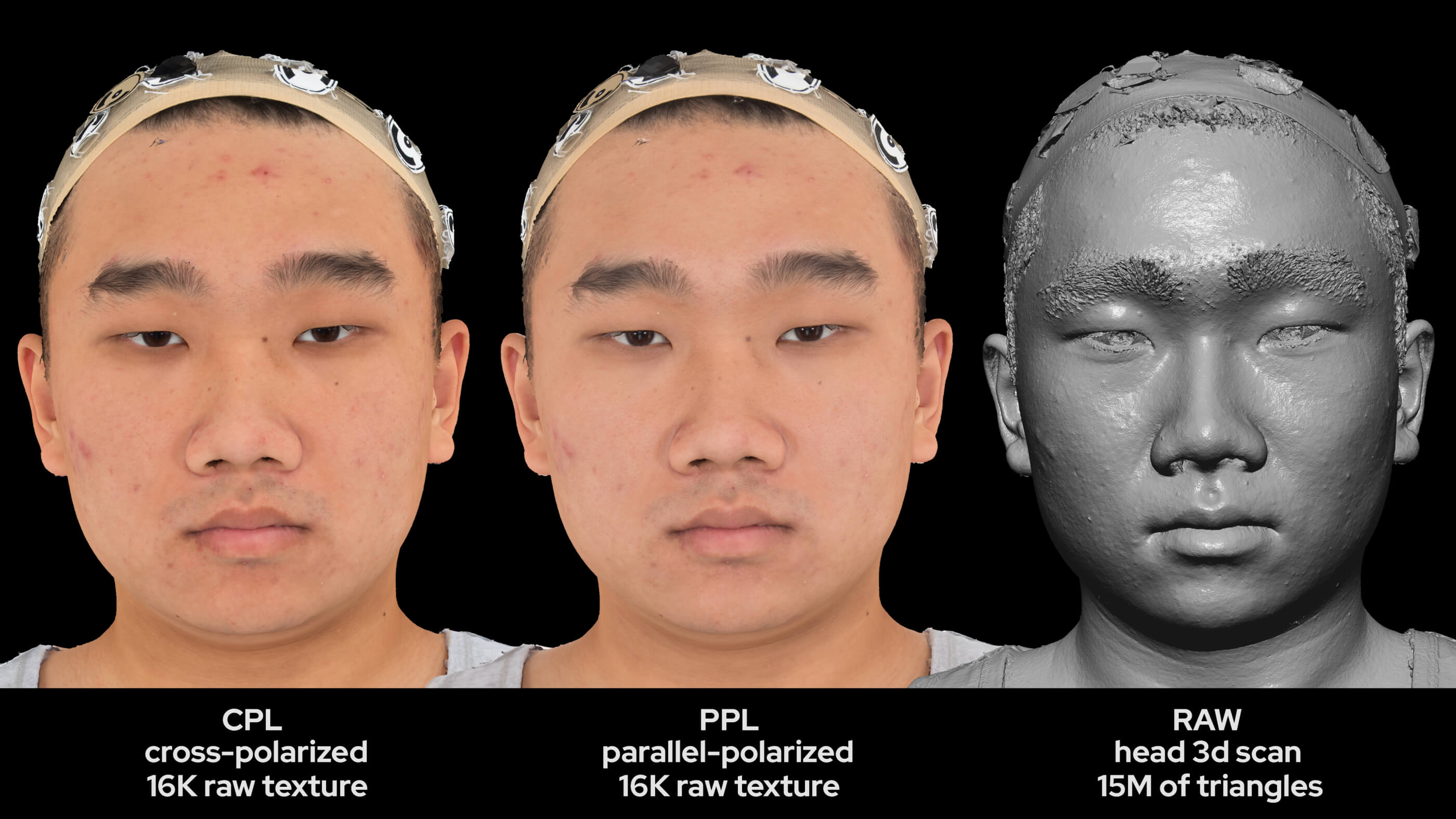 Asian Male 20S Head Scan 042 - 3D Model by deep3dstudio