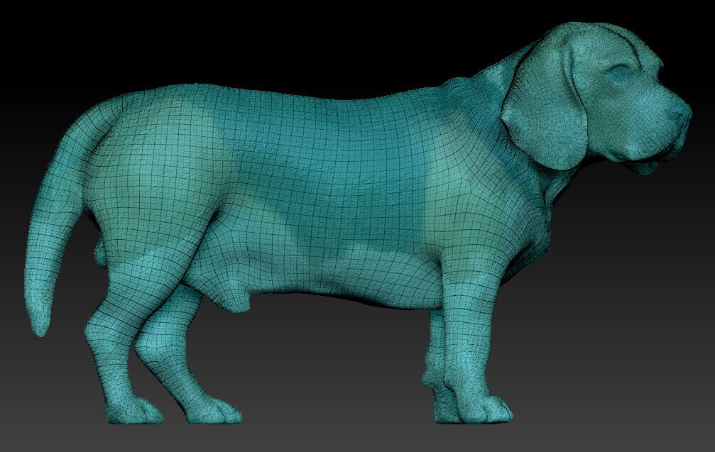 Beagle Dog 09 - 3D Model by deep3dstudio