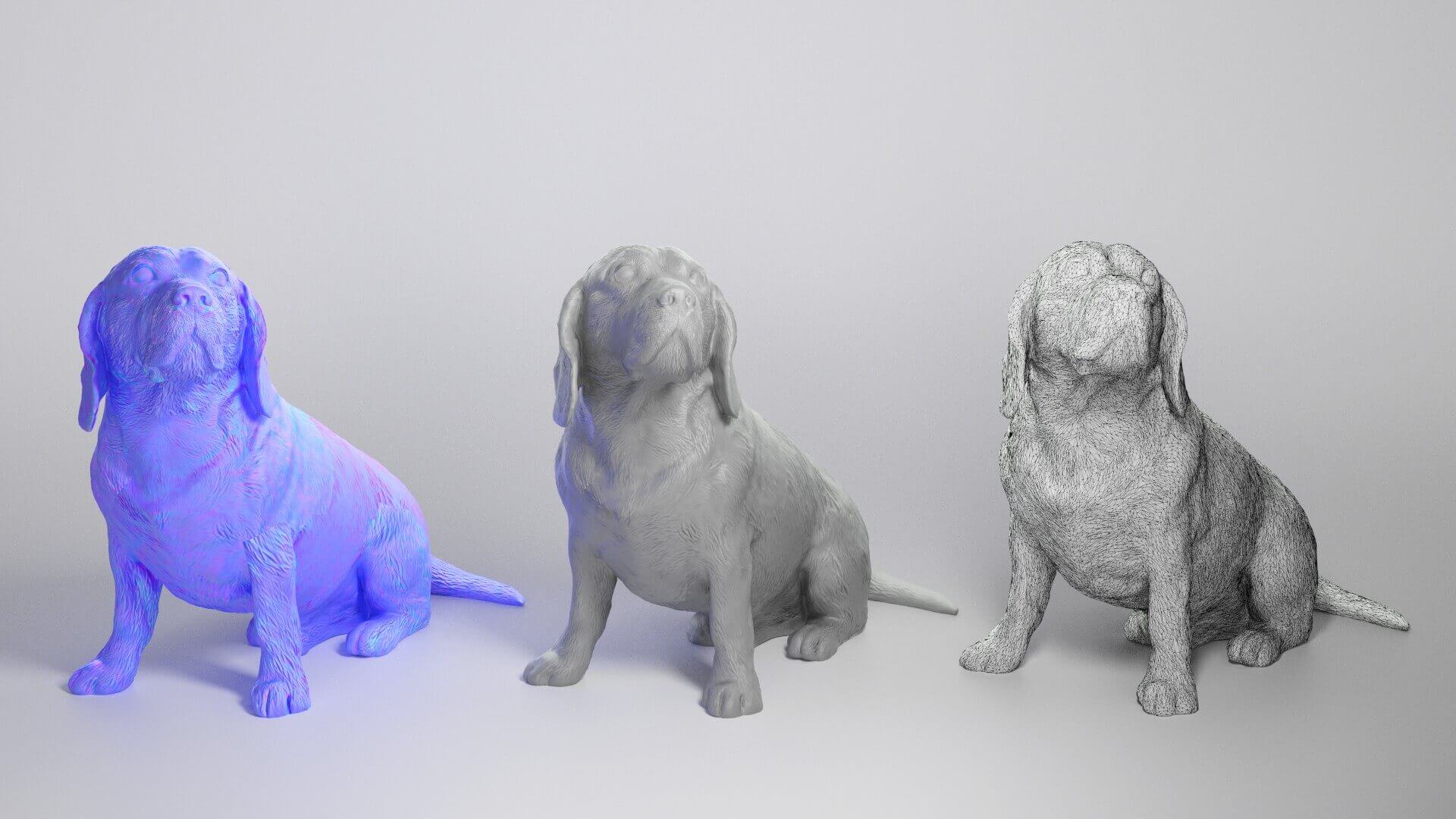 Beagle Dog 18 - 3D Model by deep3dstudio