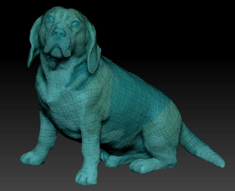 Beagle Dog 18 - 3D Model by deep3dstudio