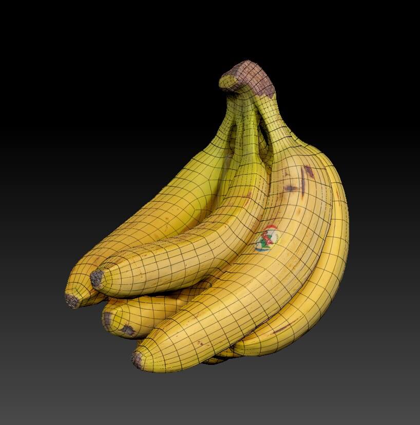 Bunch of Bananas 32 - 3D Model by deep3dstudio
