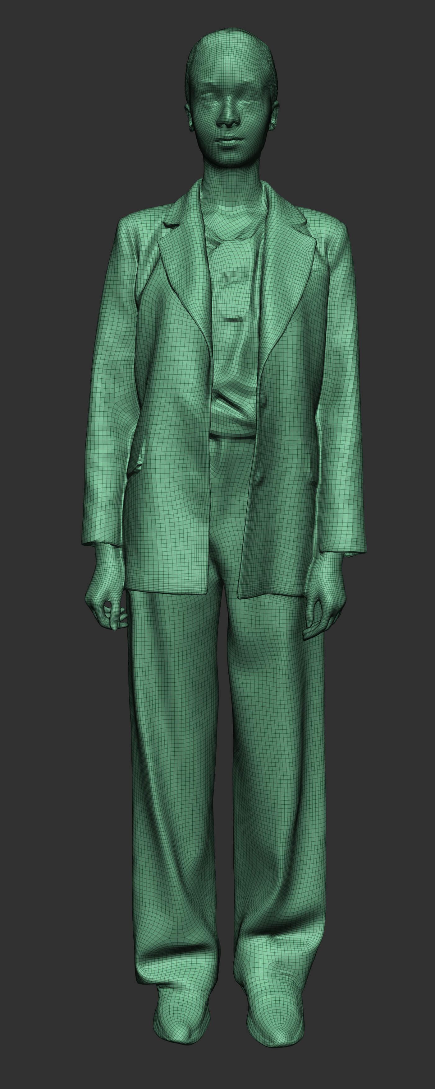 Charming Woman in Office Style 427 - 3D Model by deep3dstudio