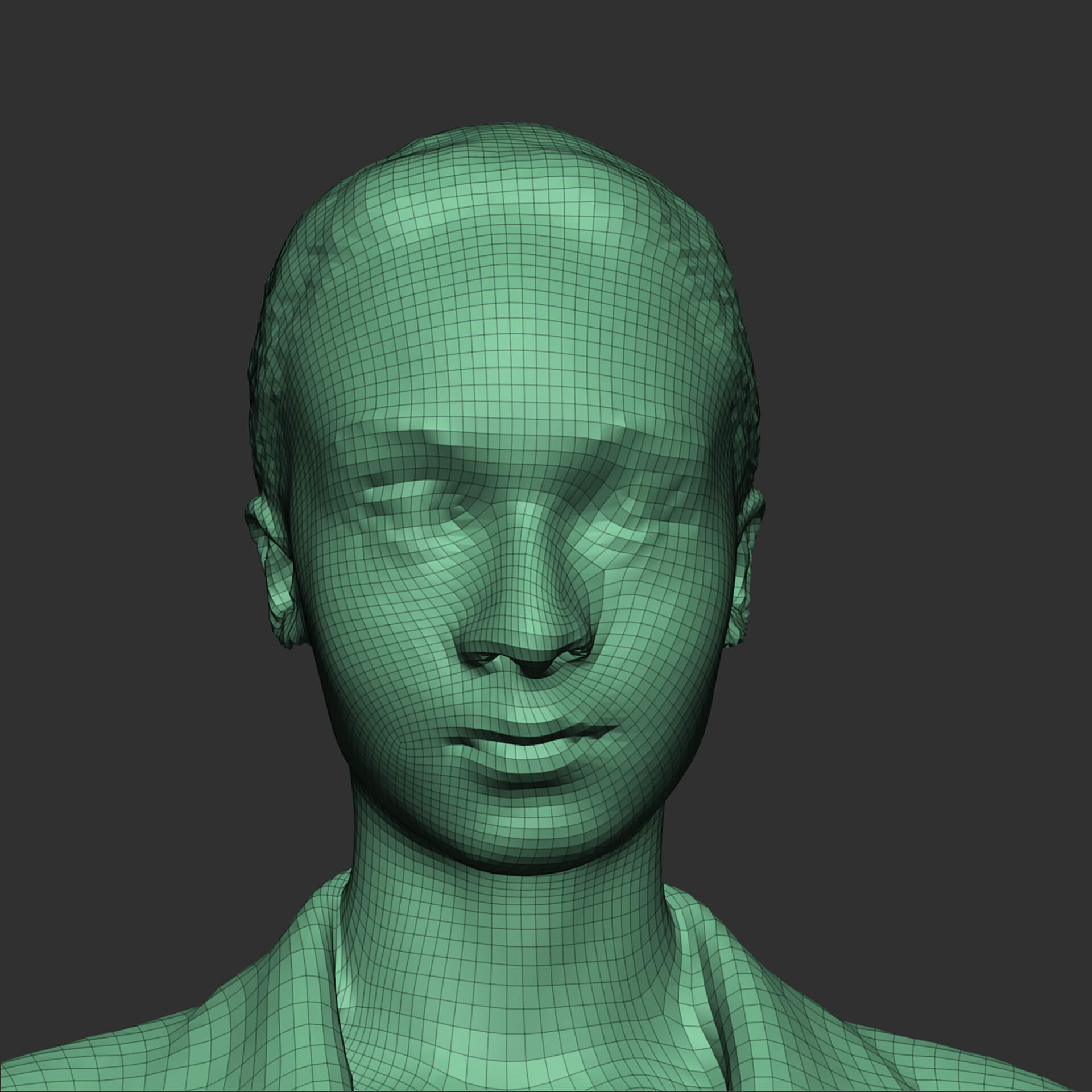 Charming Woman in Office Style 427 - 3D Model by deep3dstudio