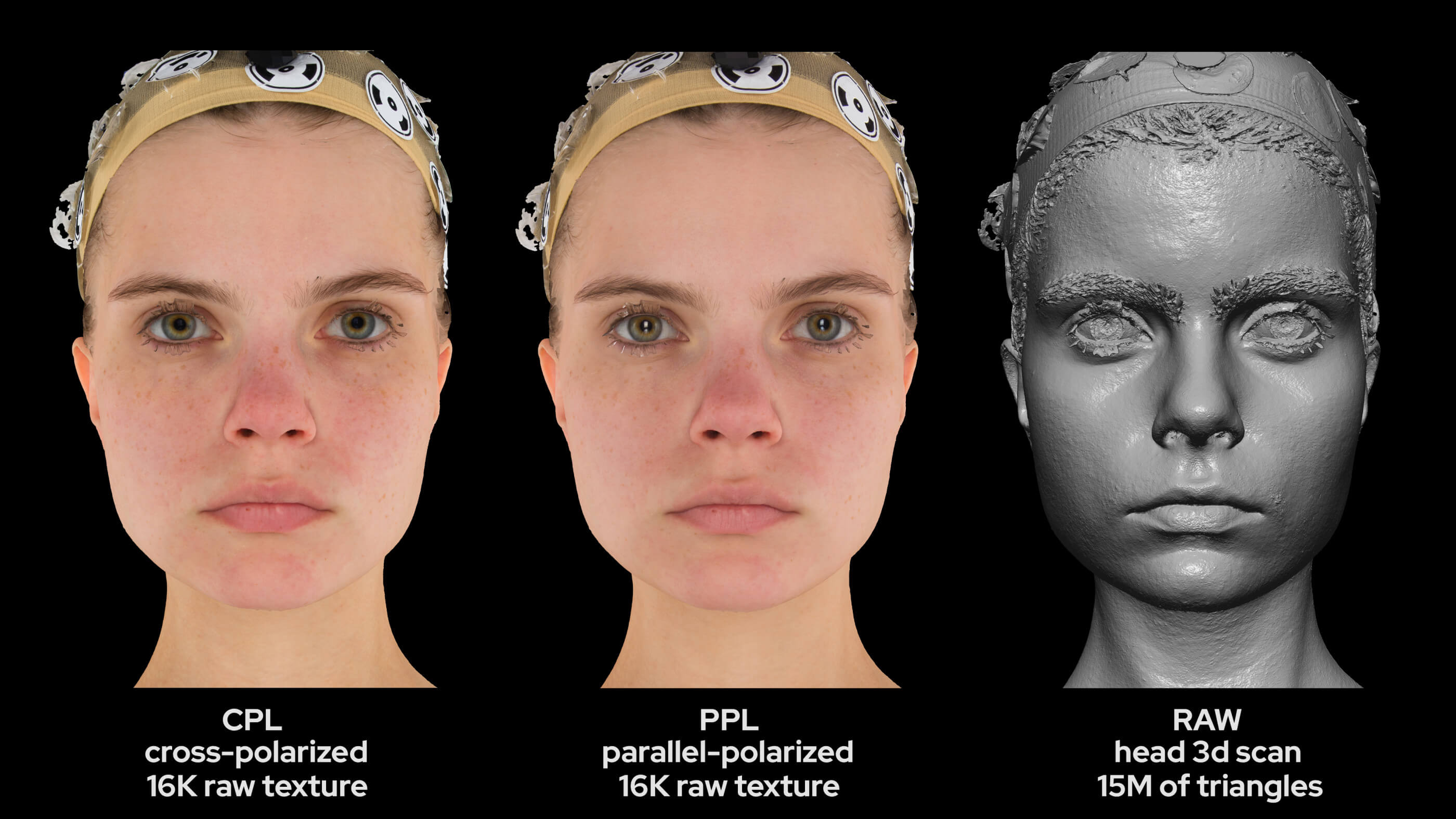 European Female 20S Head Scan 009 - 3D Model by deep3dstudio