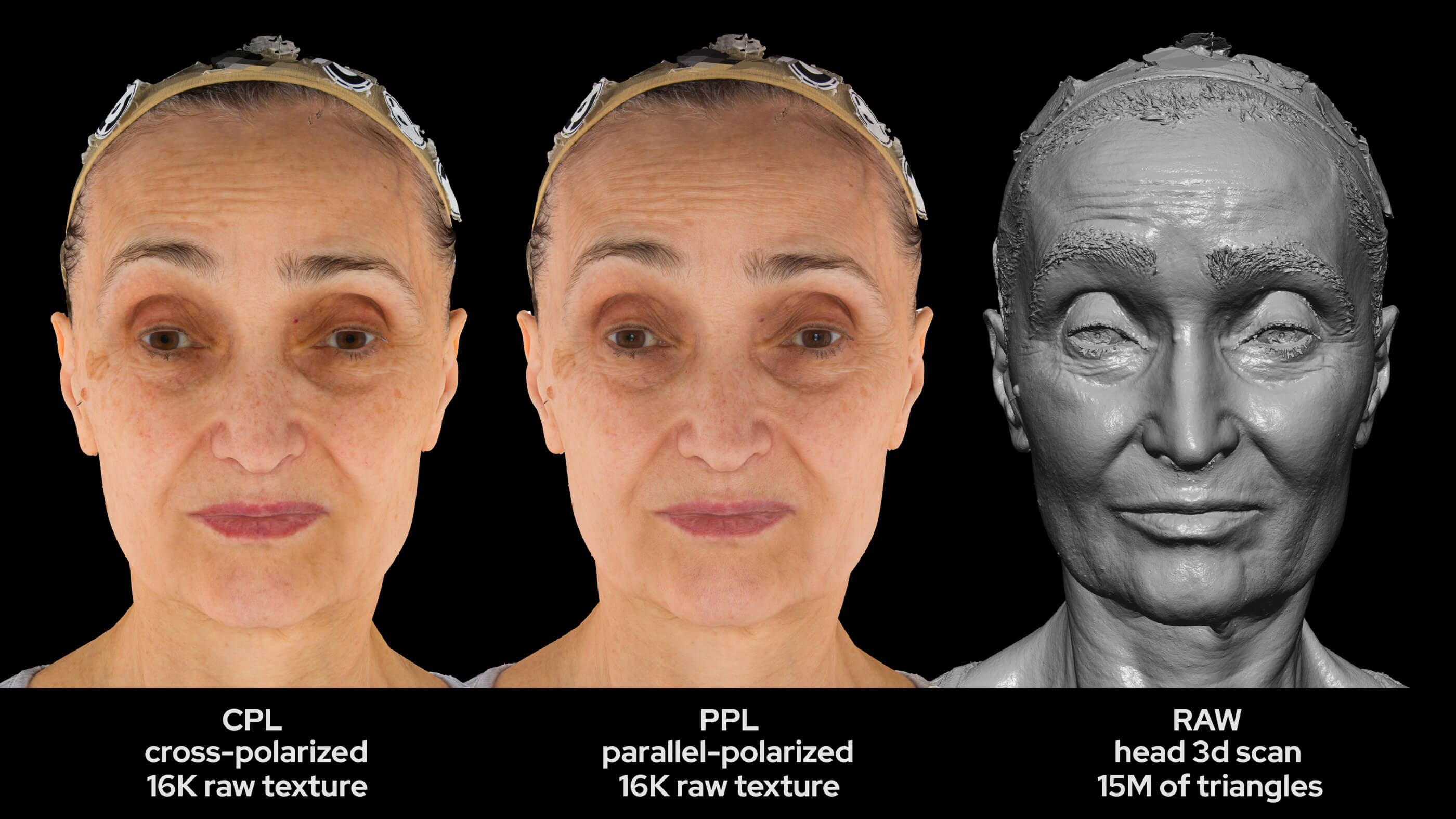 European Female 60S Head Scan 002 - 3D Model by deep3dstudio