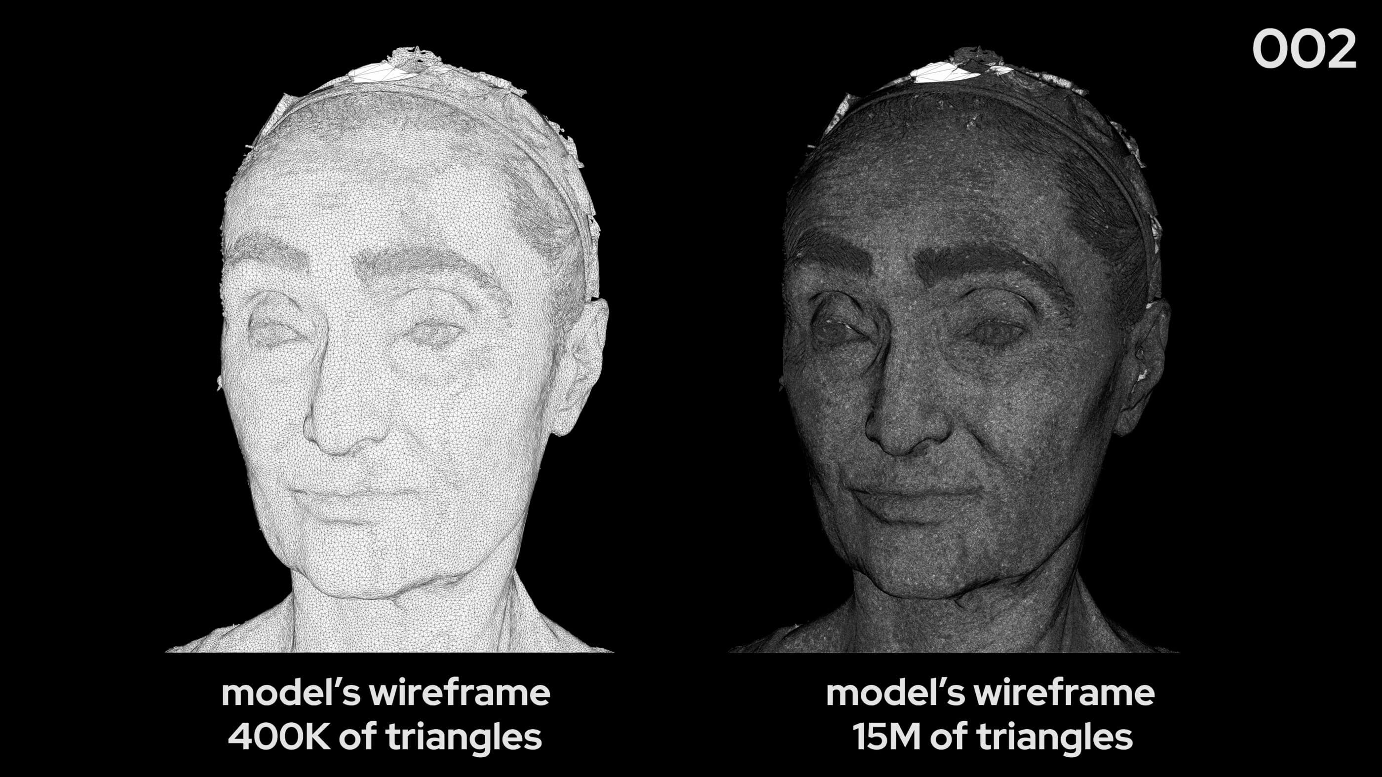 European Female 60S Head Scan 002 - 3D Model by deep3dstudio