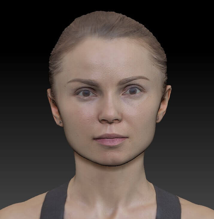 Fitness Woman Ready For Animation 322 - 3D Model by deep3dstudio