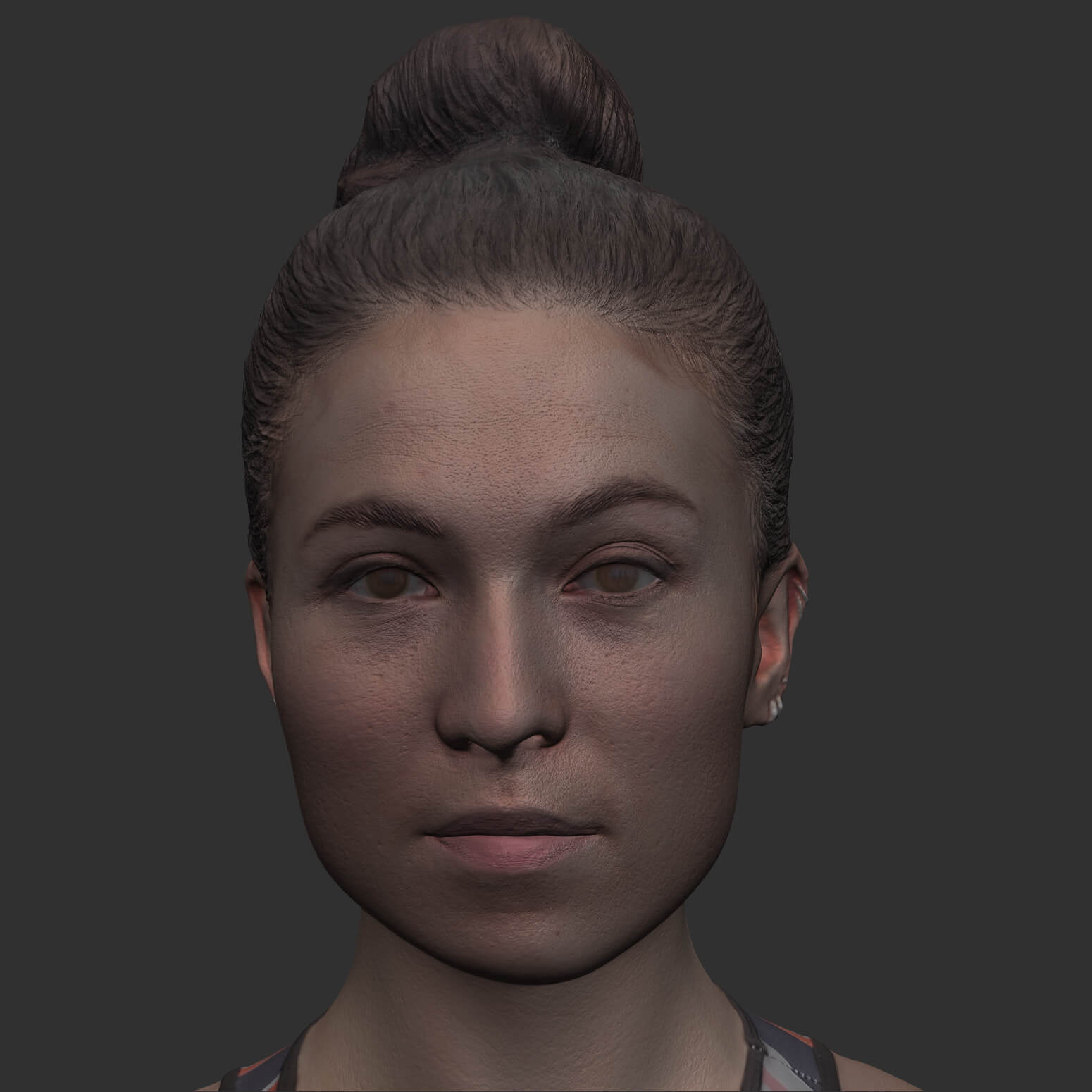 Fitness Woman Ready for Animation 454 - 3D Model by deep3dstudio