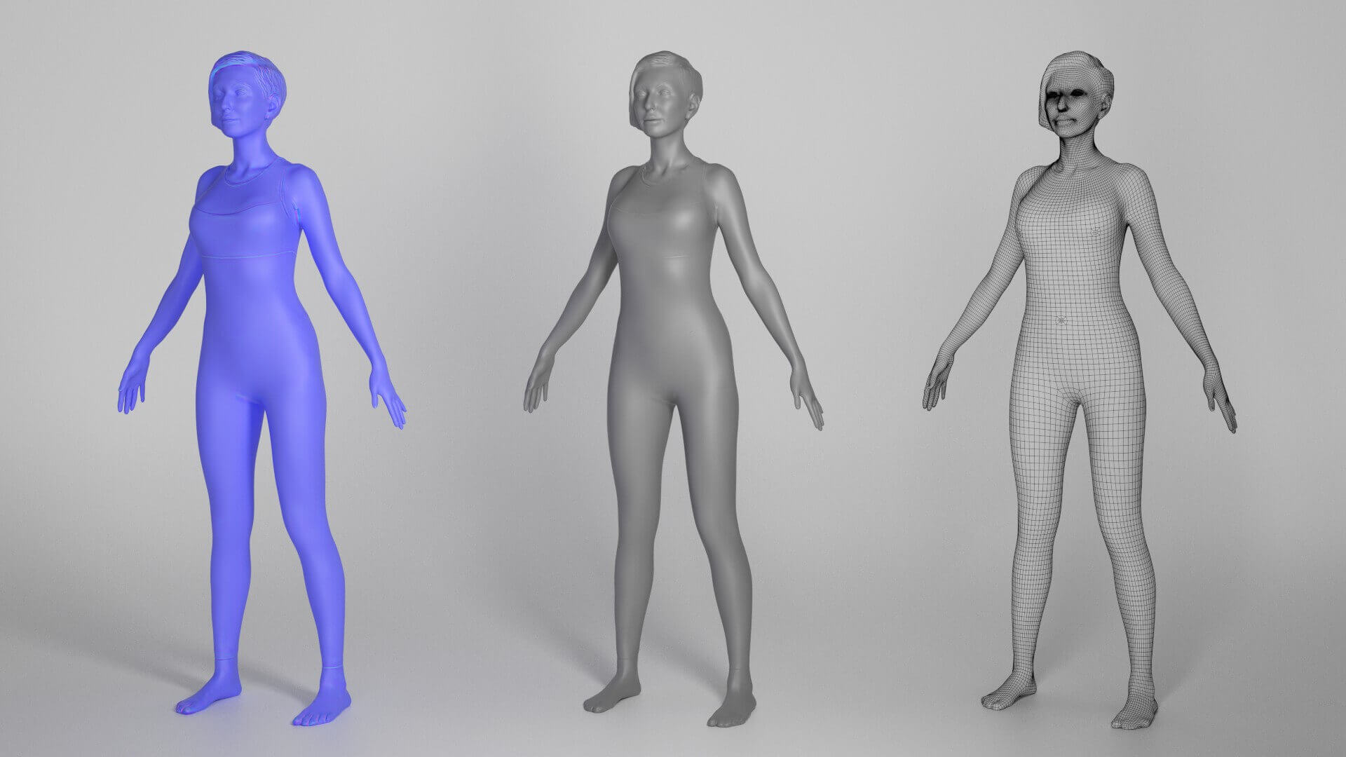 Woman Human 3d Model Reference
