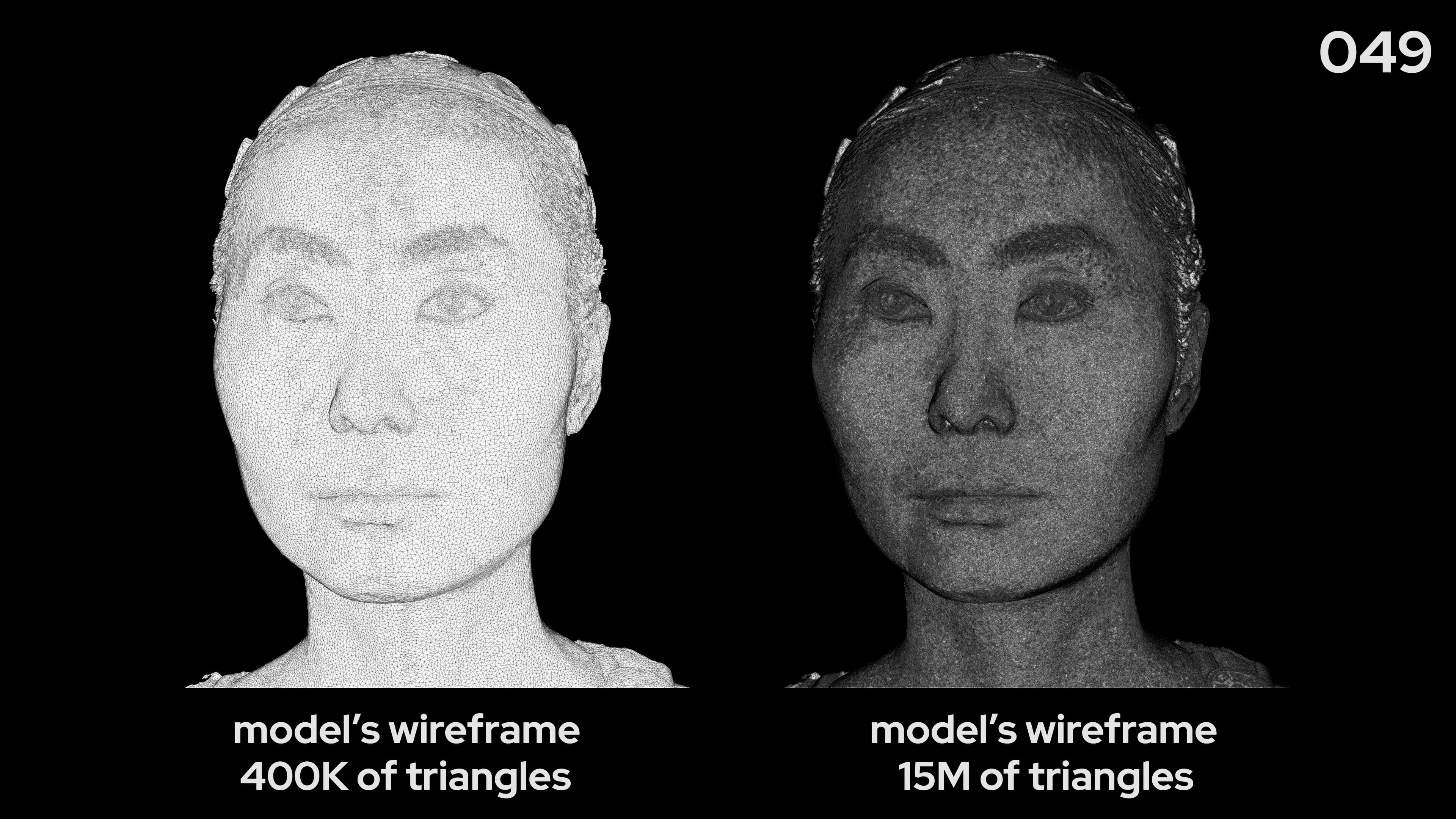 Asian Female 30S Head Scan 049 - Free 3D Model by deep3dstudio