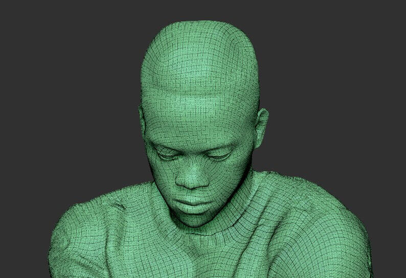 Guy Putting On His Shoes 323 - 3D Model by deep3dstudio