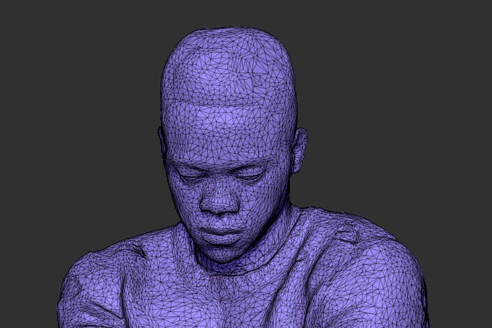 Guy Putting On His Shoes 323 - 3D Model by deep3dstudio