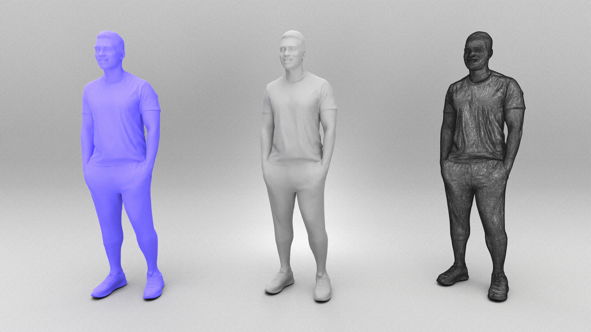 Handsome Man in Sportswear 428 - 3D Model by deep3dstudio