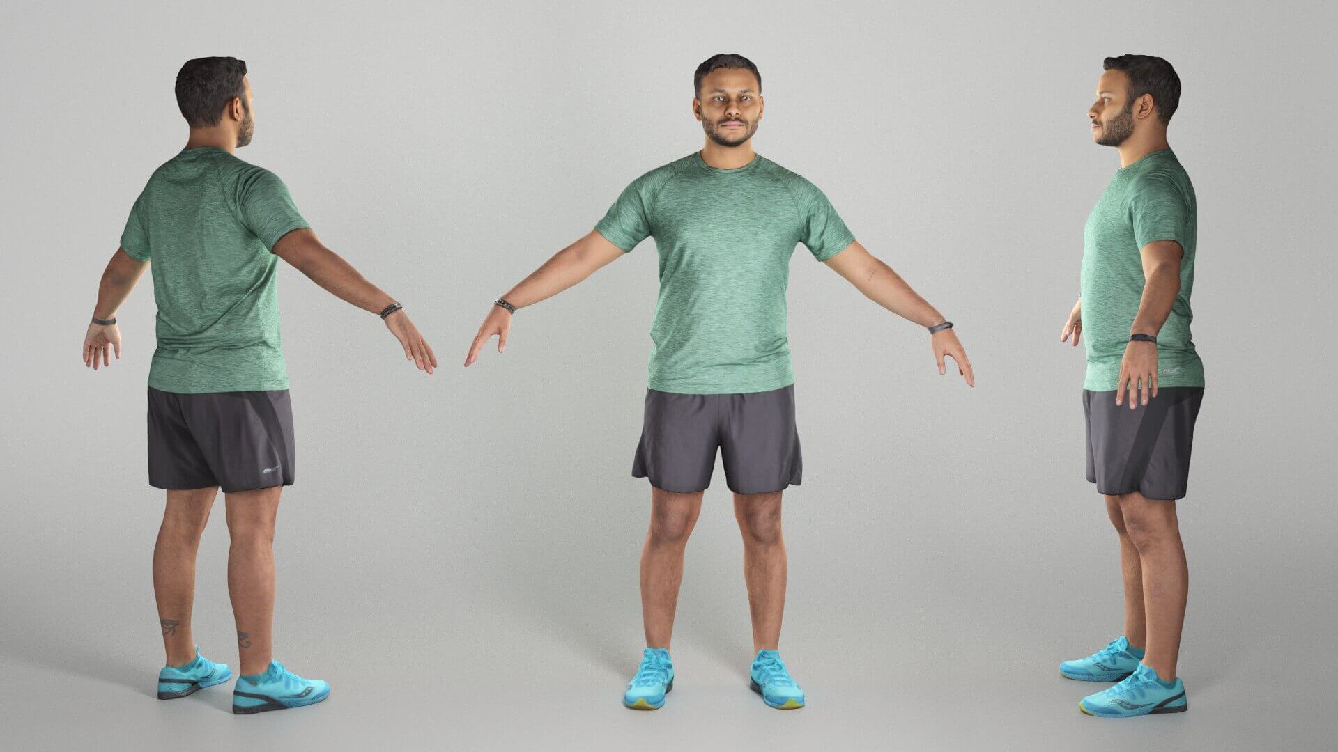 Handsome Man In Sportswear Ready For Animation 294 - 3D Model by ...