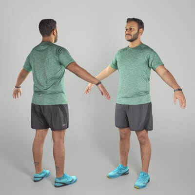 Handsome Man In Sportswear Ready For Animation 294 - 3D Model by ...