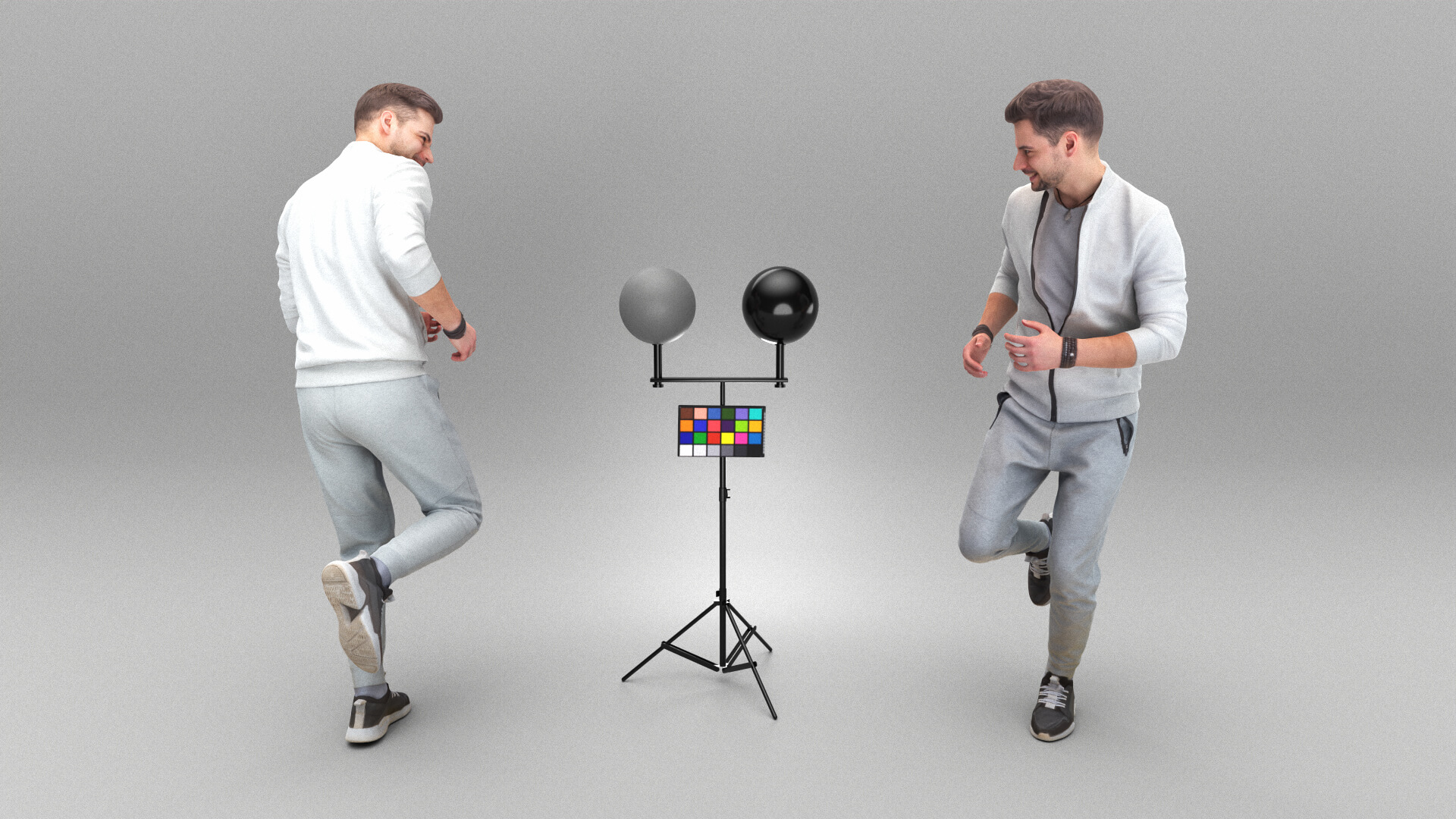 Handsome Man Running 407 - 3D Model by deep3dstudio
