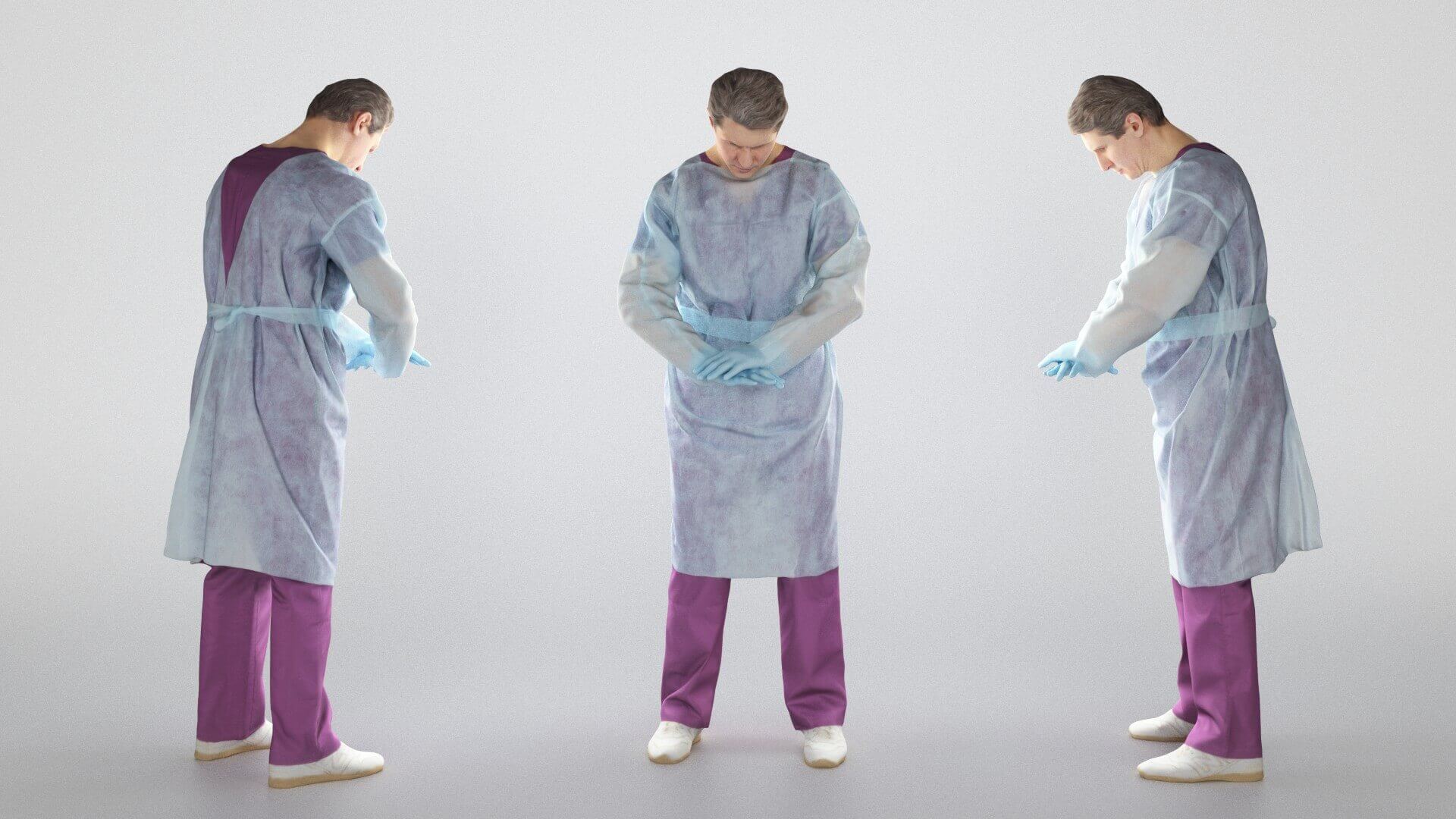 Male Doctor Performing CPR 351 - 3D Model by deep3dstudio