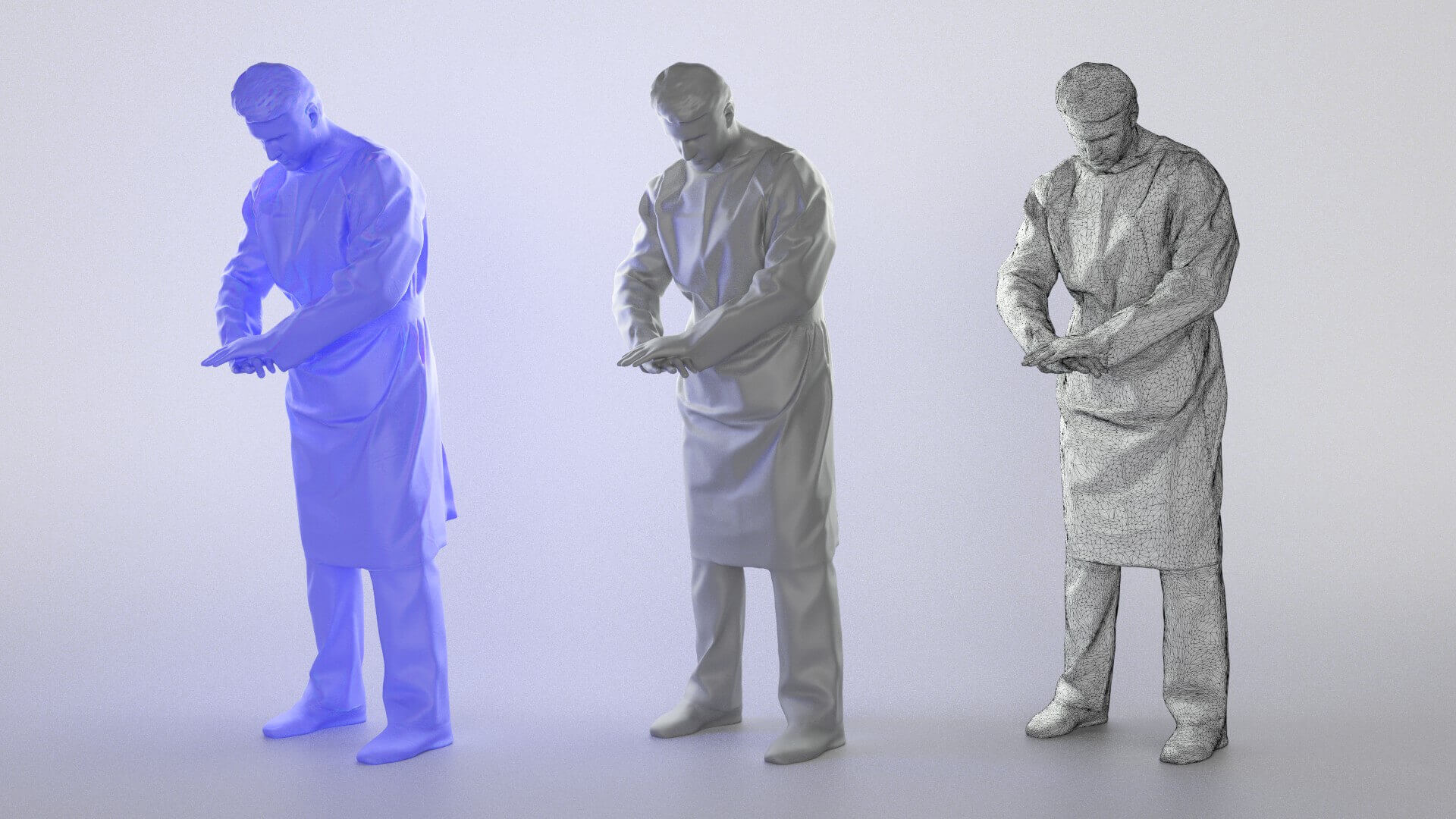 Male Doctor Performing CPR 351 - 3D Model by deep3dstudio