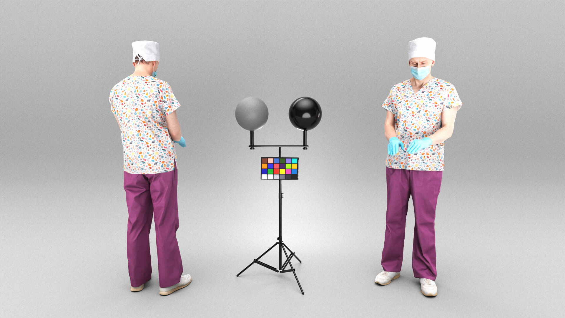 Male Doctor Performing Surgical Procedure 399 - 3D Model by deep3dstudio